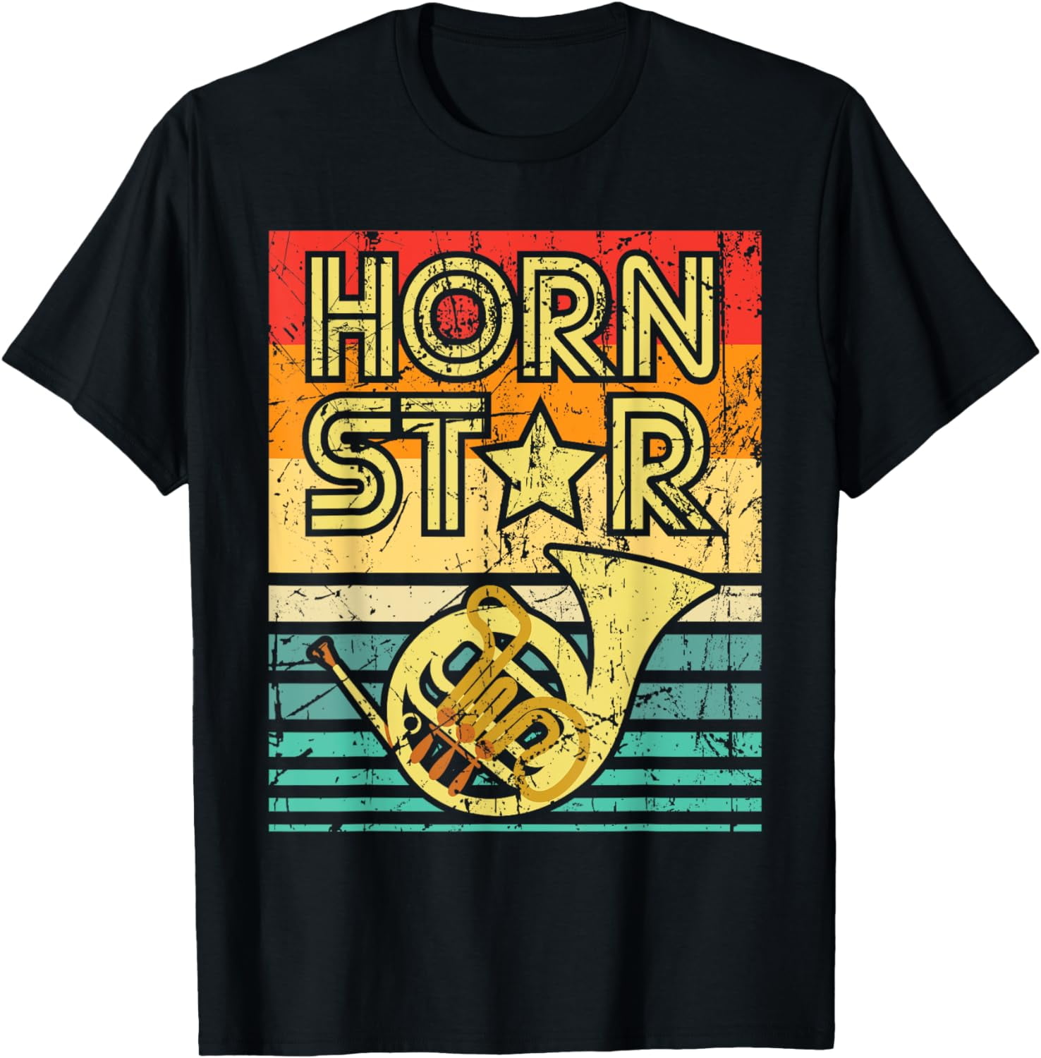 Horn Star - French Horn Player French Hornist T-Shirt - Walmart.com