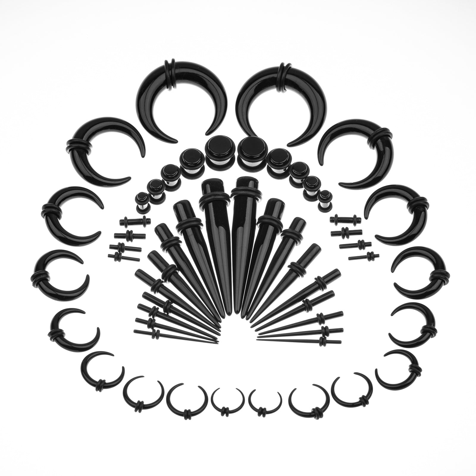 Horn ear expander suit acrylic pointed cone horn auricle suit Crescent ...