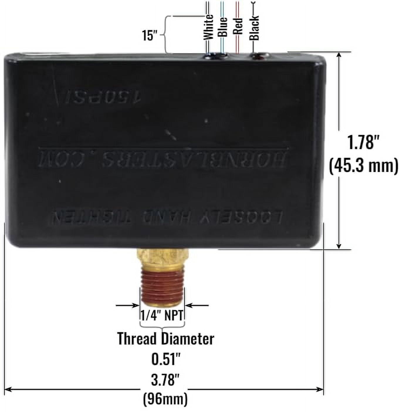 HornBlasters 110-150 PSI Pressure Switch with Relay - Walmart.com