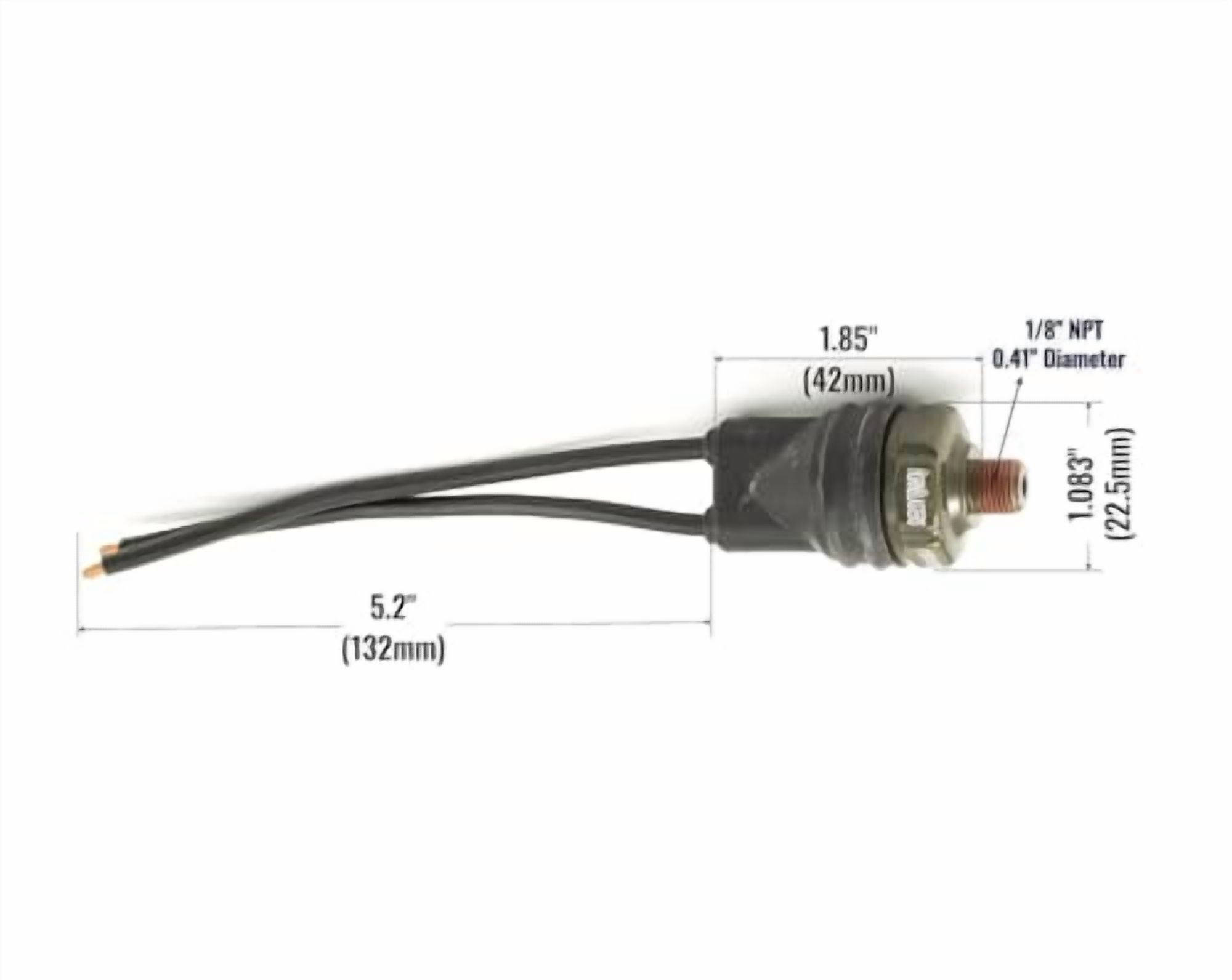 HornBlasters 145 PSI Sealed Pressure Switch with Leads - 30 Amps ...