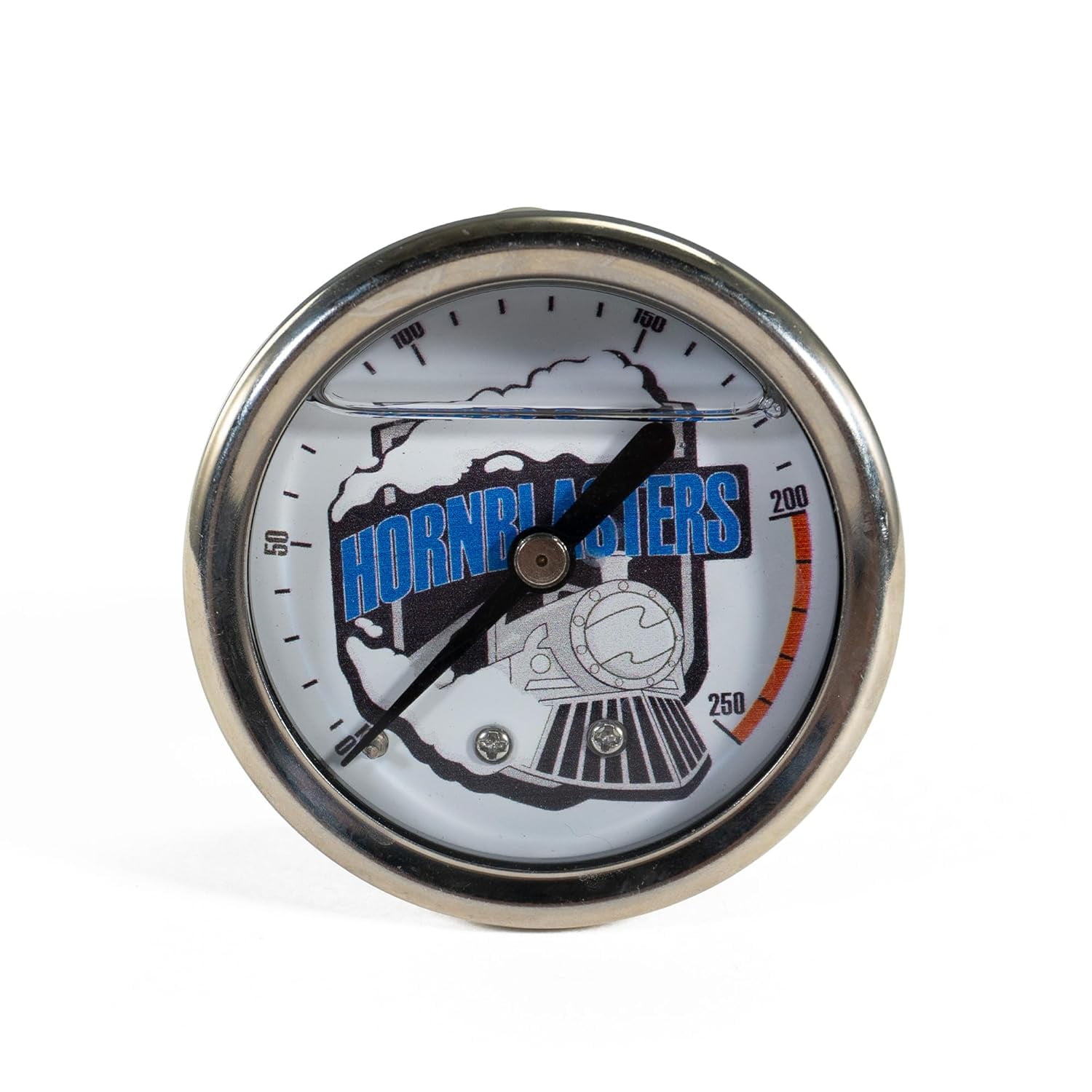 HornBlasters 250 PSI 2 Inch Stainless Steel Liquid-Filled Air Pressure ...