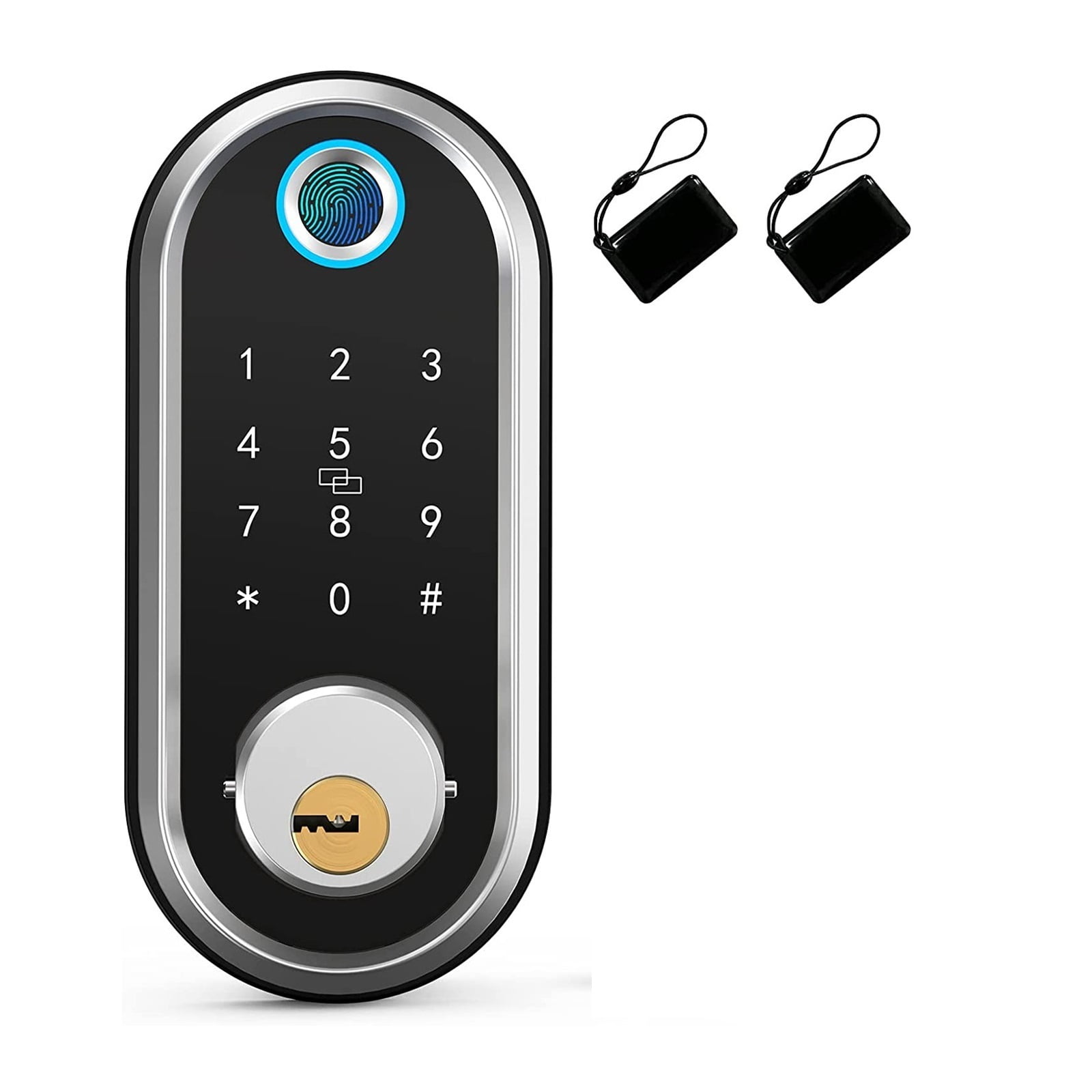 Hornbill Biometric Fingerprint Smart Door Lock Keyless Entry Front Door ...