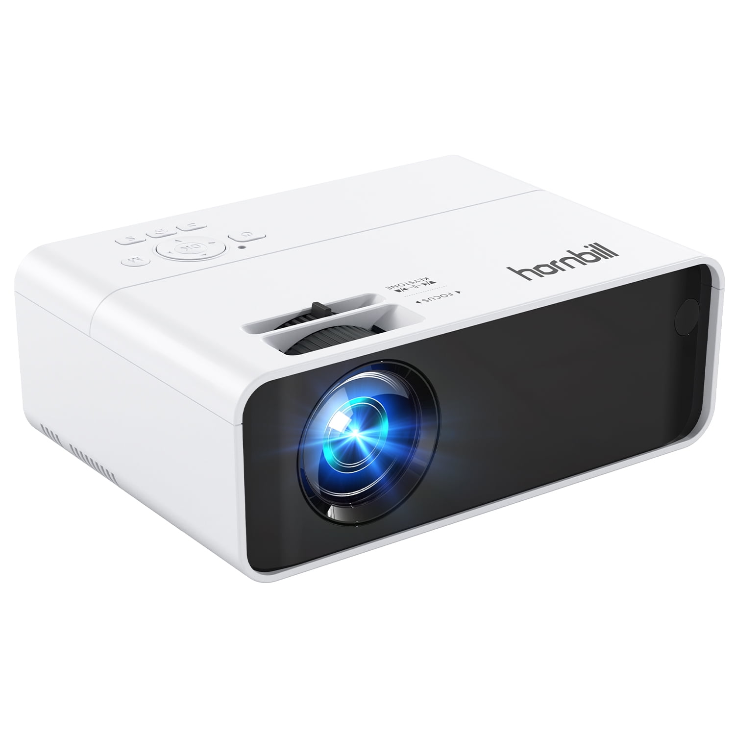 Hornbill Upgraded Mini Projector, 1080P HD, 7500 Lumens, Compatible ...