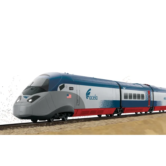 Amtrak Acela High Speed Electric Train Set With Tracks And Controller