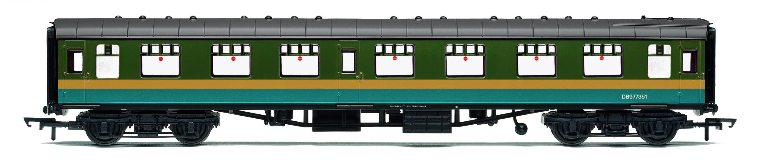Hornby BR Departmental, exMk1 First Open, DB977351 - Era 8. Coaches ...