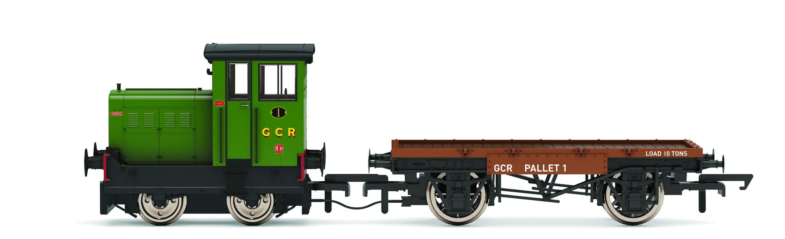 Hornby GCR(N), Ruston & Hornsby 48DS, 0-4-0, No.1 'Qwag' - Era 10 ...