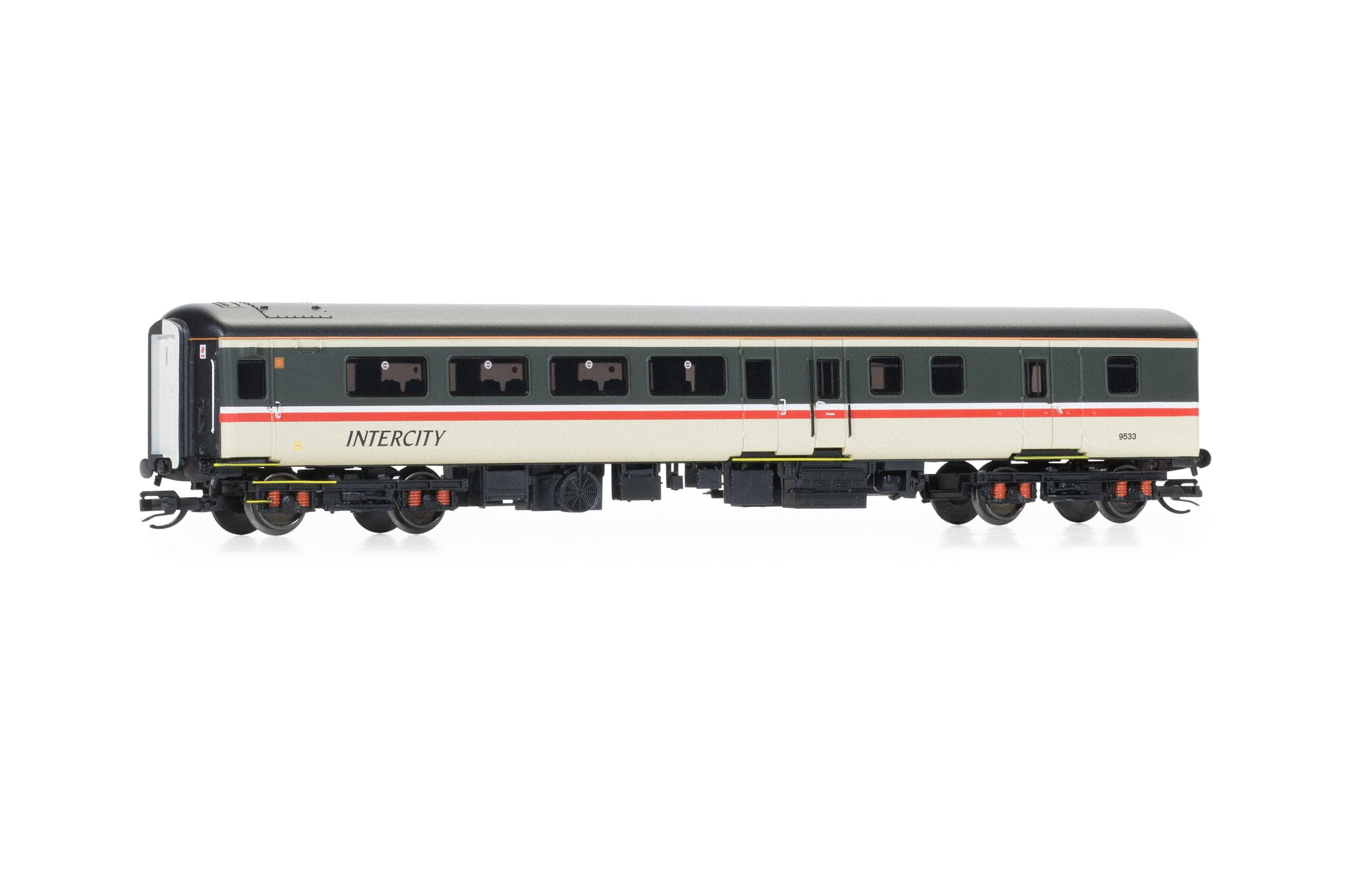 Hornby TT:120 TT4022 BR Intercity, Mk2F Brake Standard Open, M9534-Era 8 Railway-Rolling Stock ...