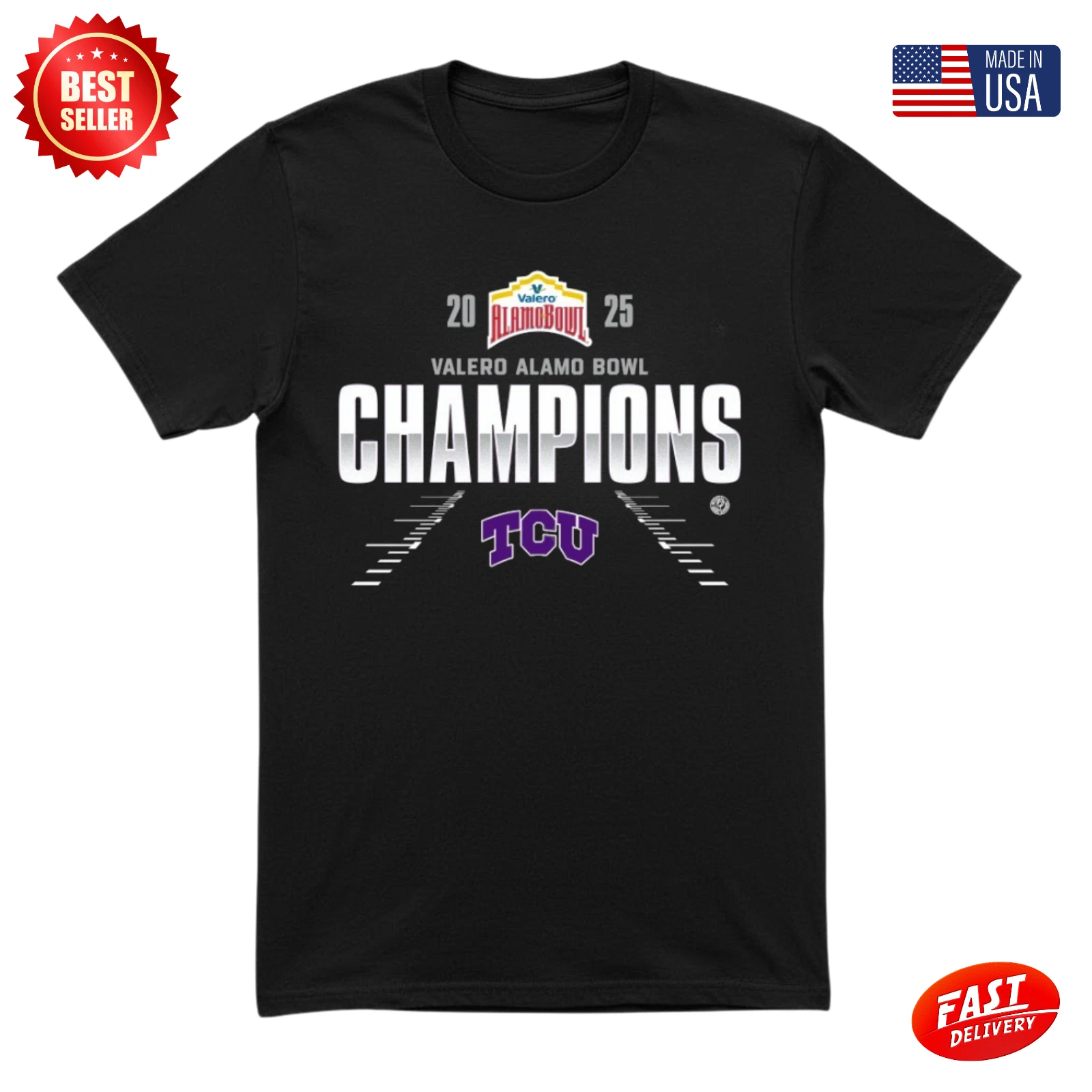 Horned Frogs 2025 Valero Alamo B.o.w.l Champions Shirt - Walmart.com