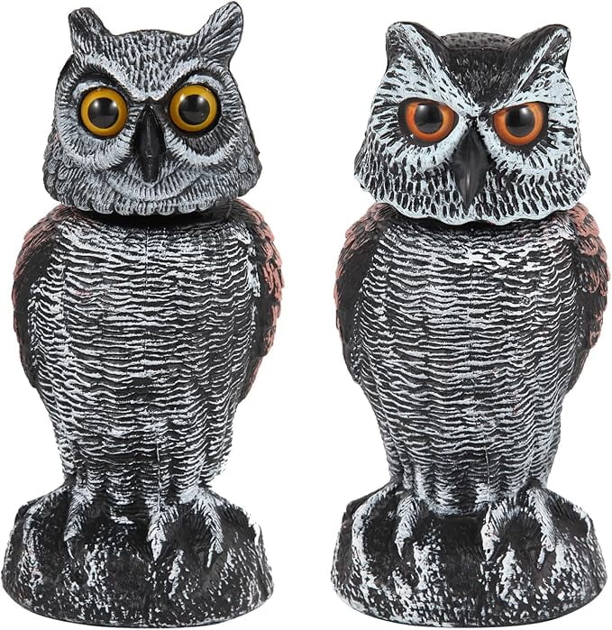 Horned Owl Scarecrow Bird Deterrent - Walmart.com