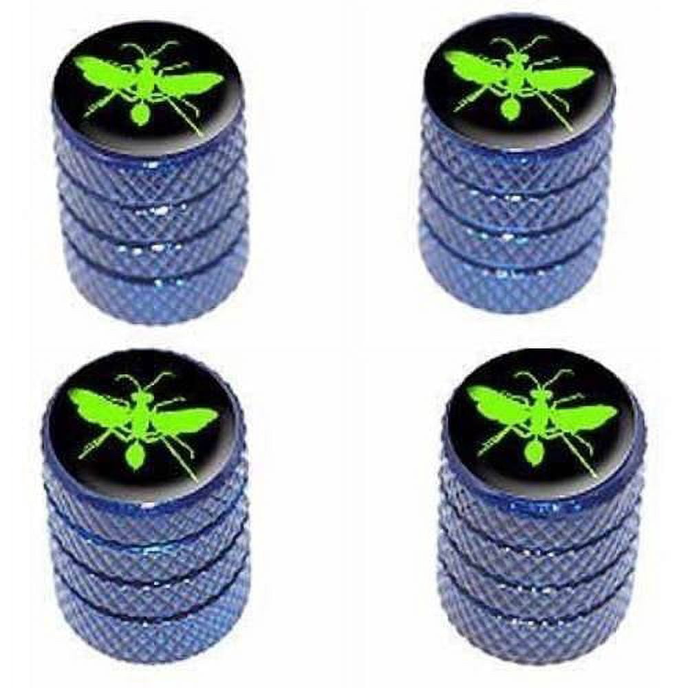 Hornet Wasp Green Tire Rim Wheel Aluminum Valve Stem Caps, Multiple ...