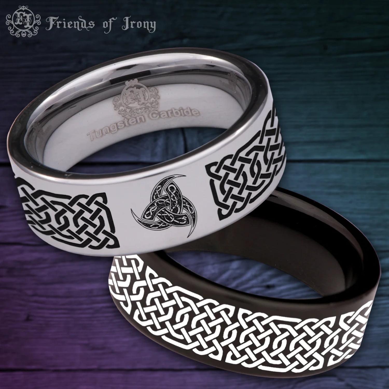 Horns of Odin Tungsten Carbide Ring - Walmart.com