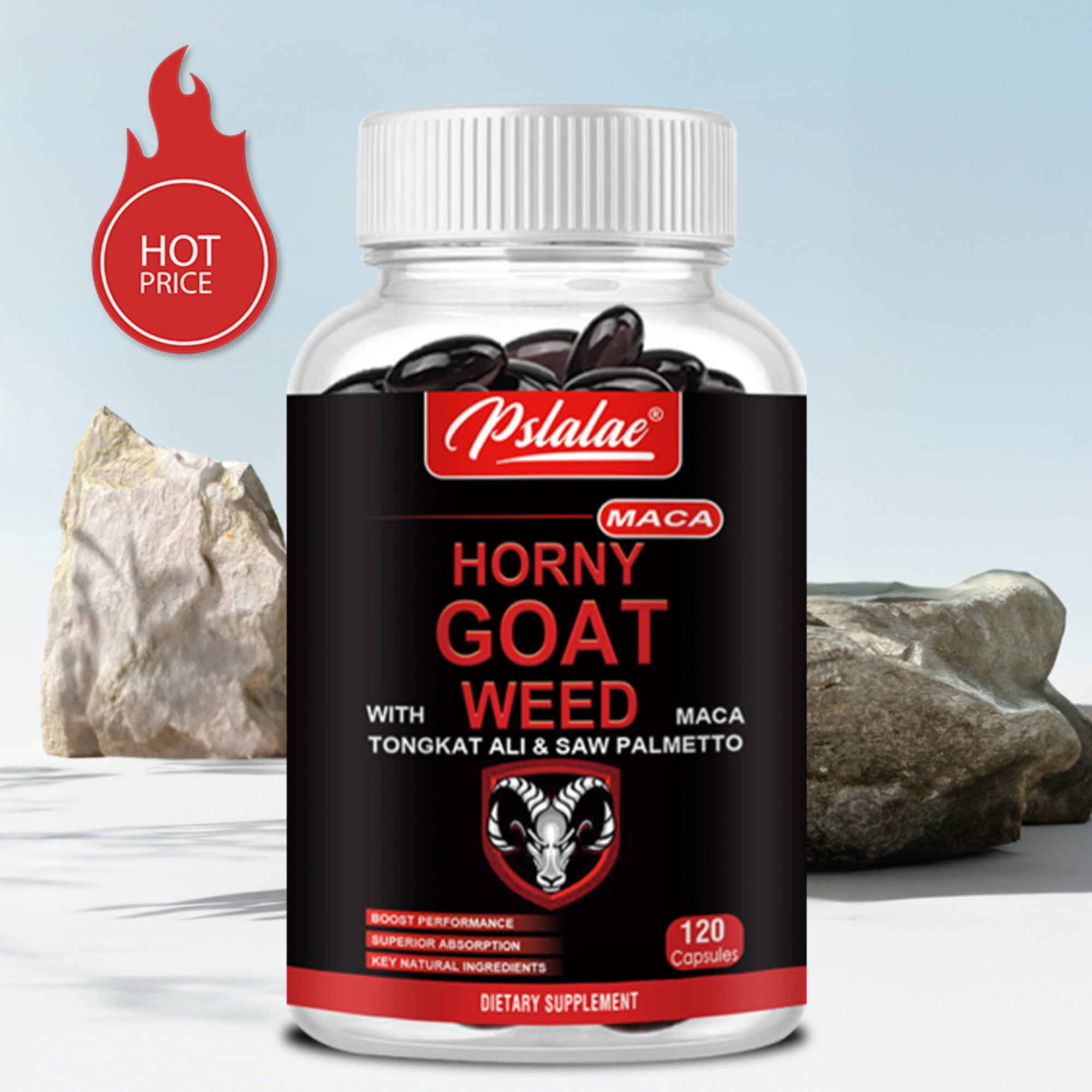 Horny Goat Weed -Testosterone Booster - Maca, Tribulus, Saw Palmetto ...