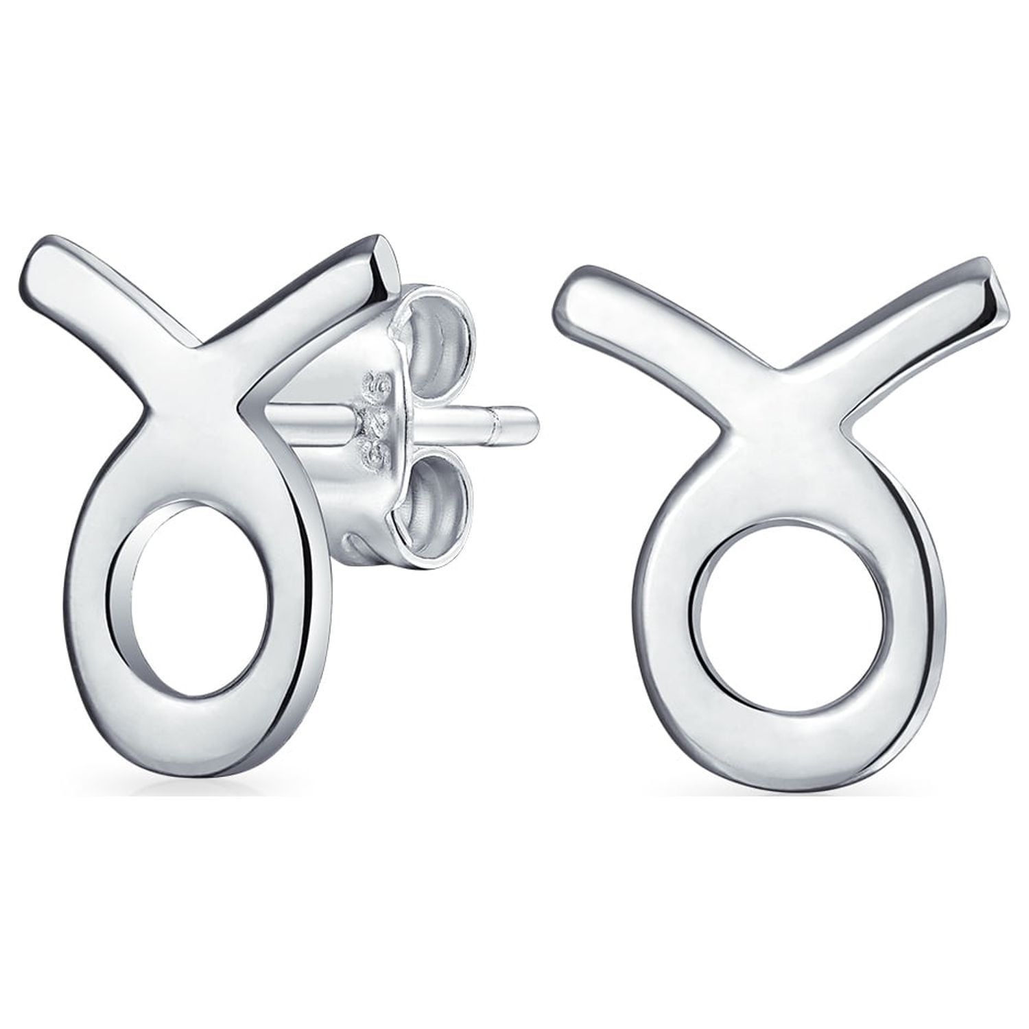 Horoscope Astrology Zodiac Taurus Sign Stud Earrings Sterling Silver ...