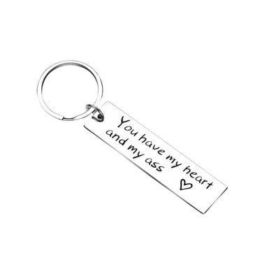Double-sided Custom Keychain, Personalized Custom Photo/Date/Name/Word ...