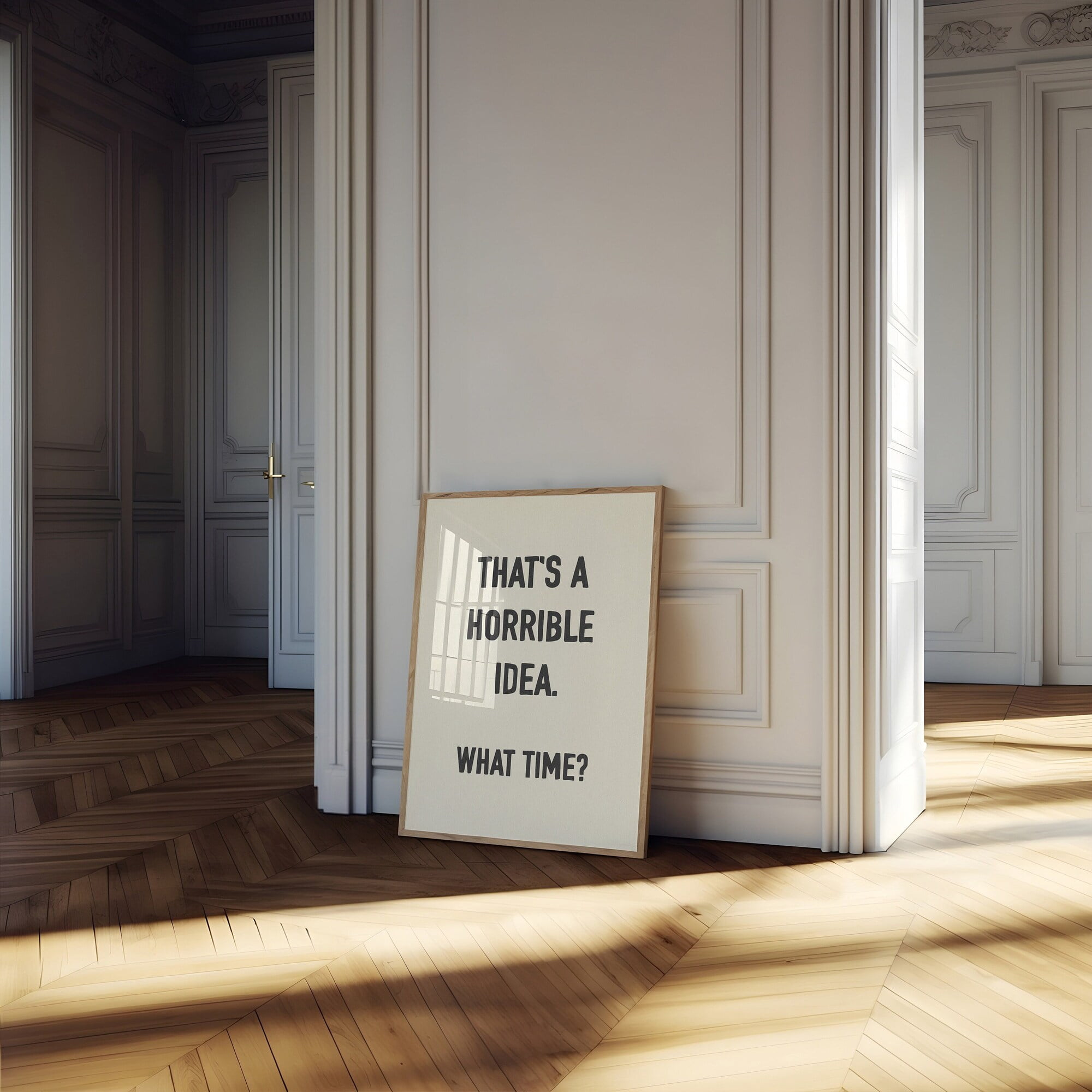 That'S A Horrible Idea Print Home Office Wall Art Room Decor Bathroom ...