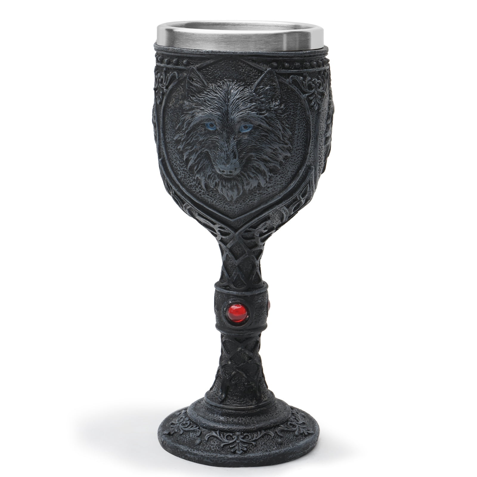 Horrible Resin Stainless Steel Skull Goblet Retro Claw Wine Glass ...