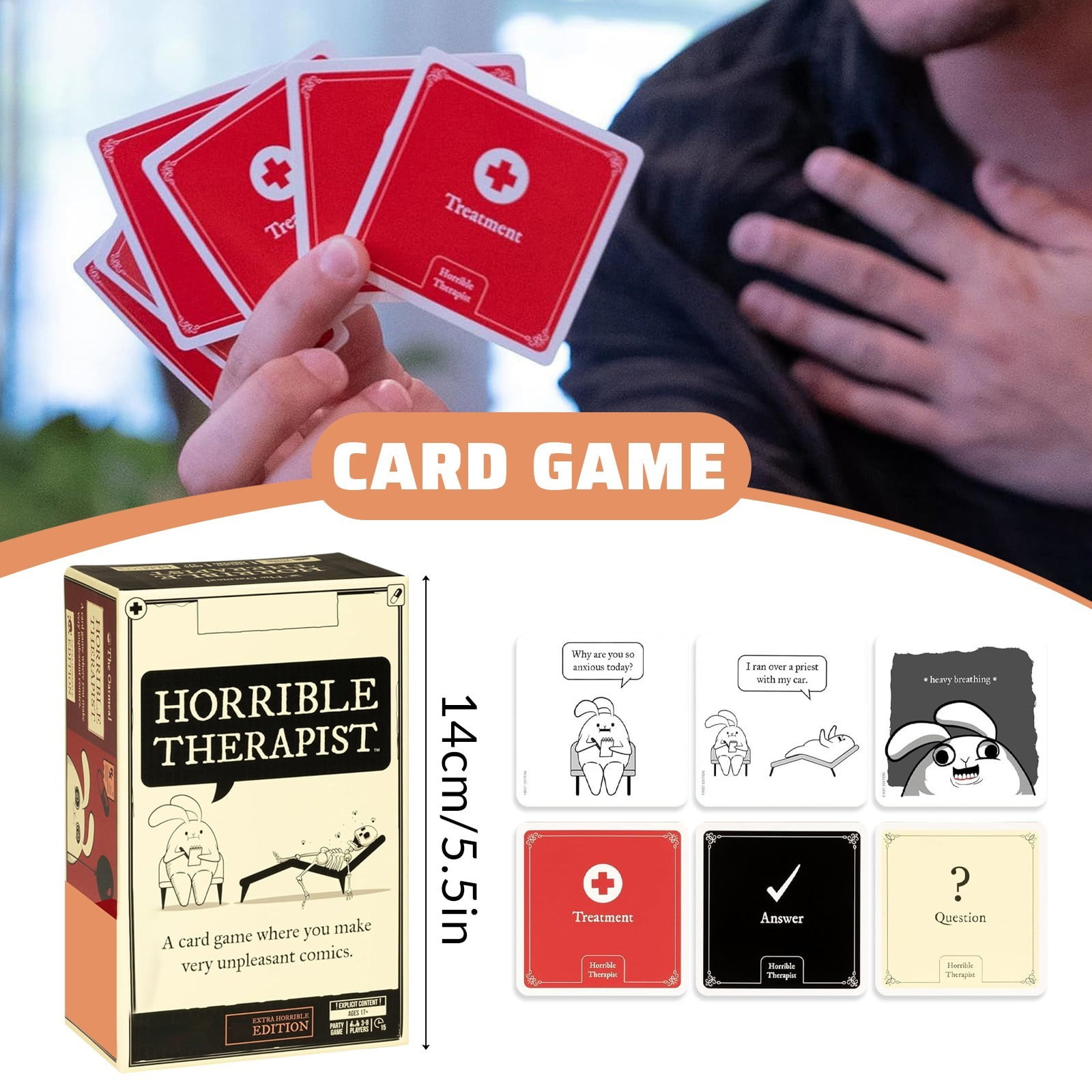 Horrible Therapist Board Games: Extra Horrible Edition - A Card Game ...