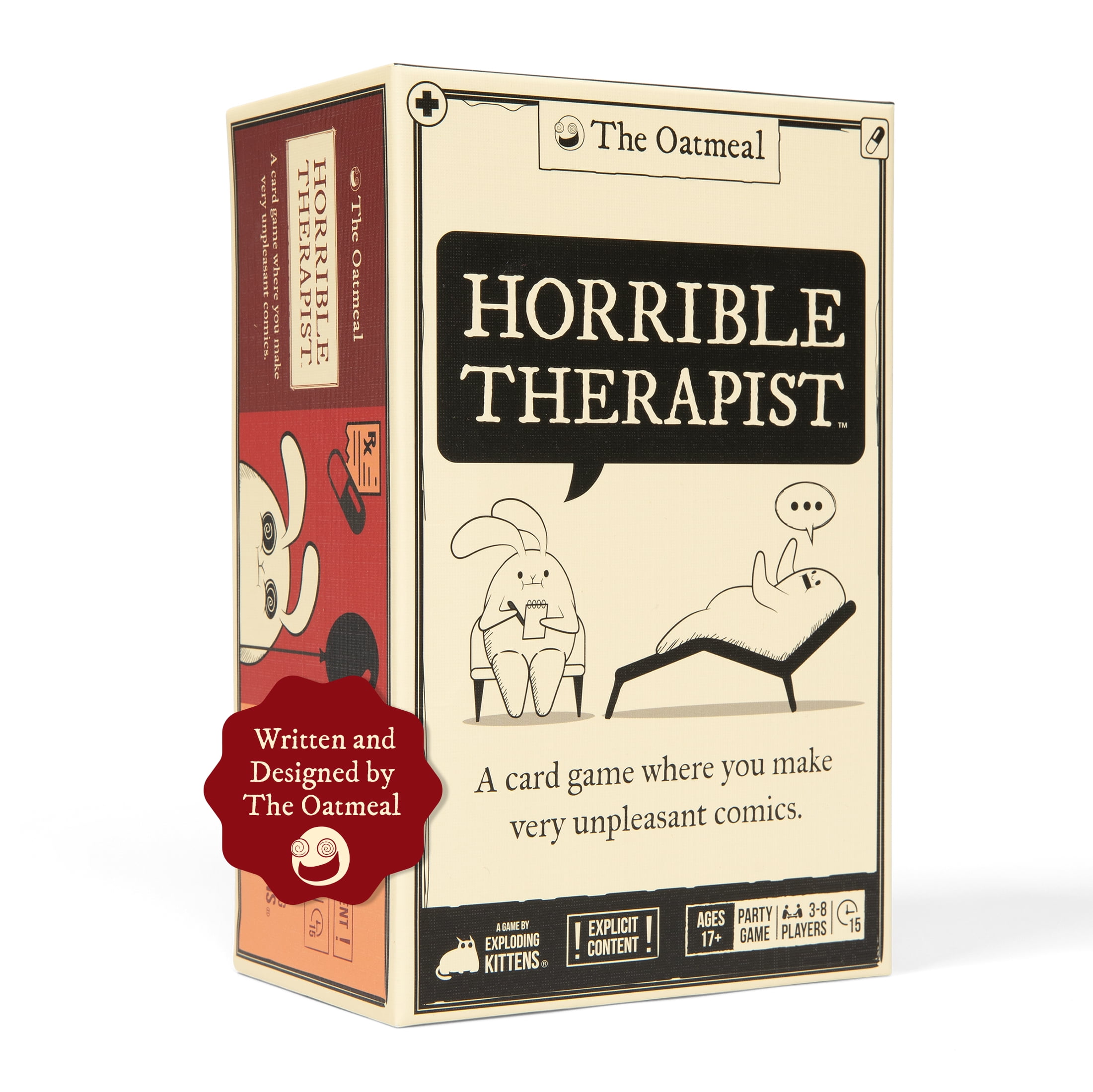 Horrible Therapist by Exploding Kittens: 3-8 Players - Ages 17+ - 15 ...