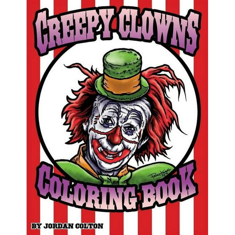 coloring pages of scary clowns