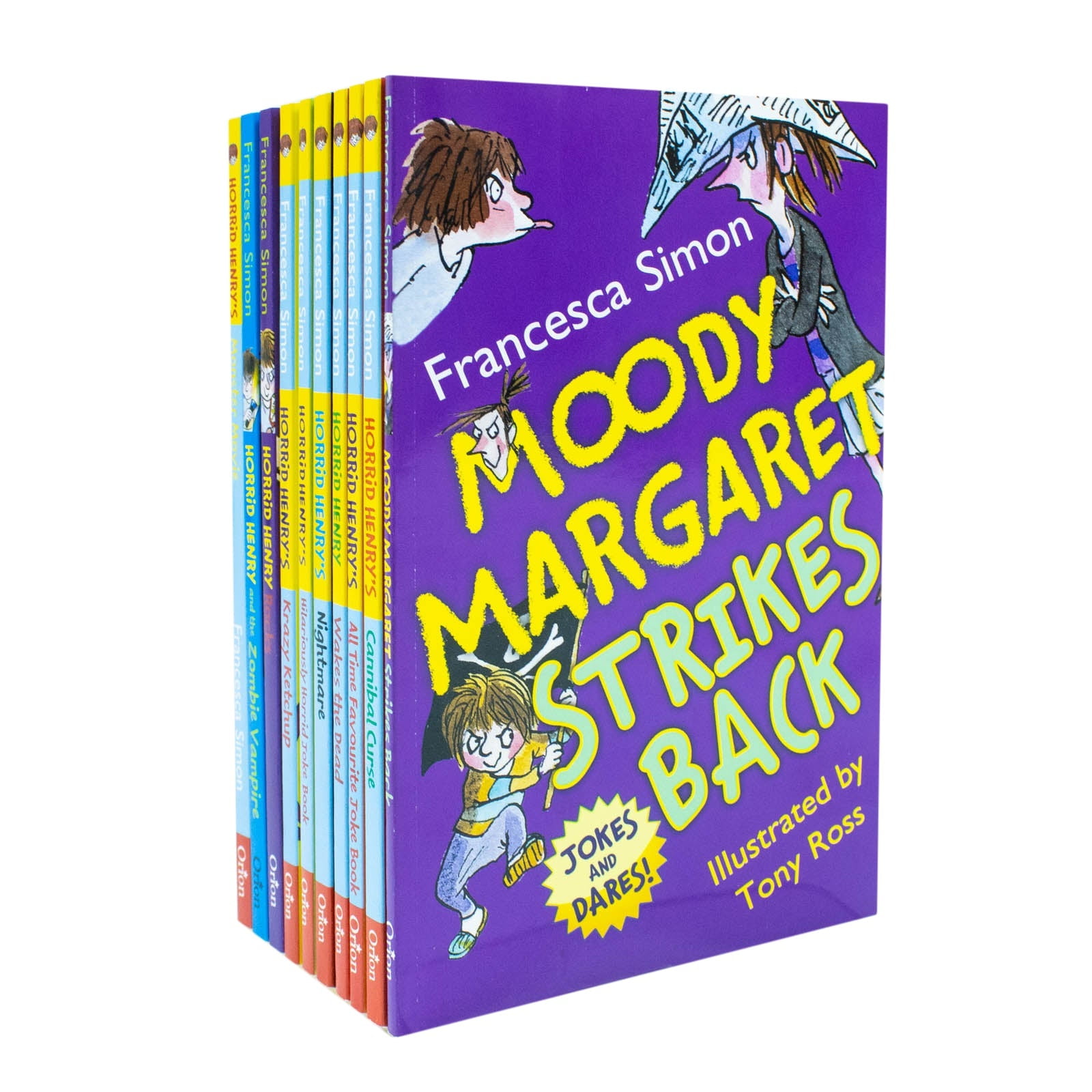 Horrid Henry Francesca Simon 10 Books Collection Set (Moody Margaret ...