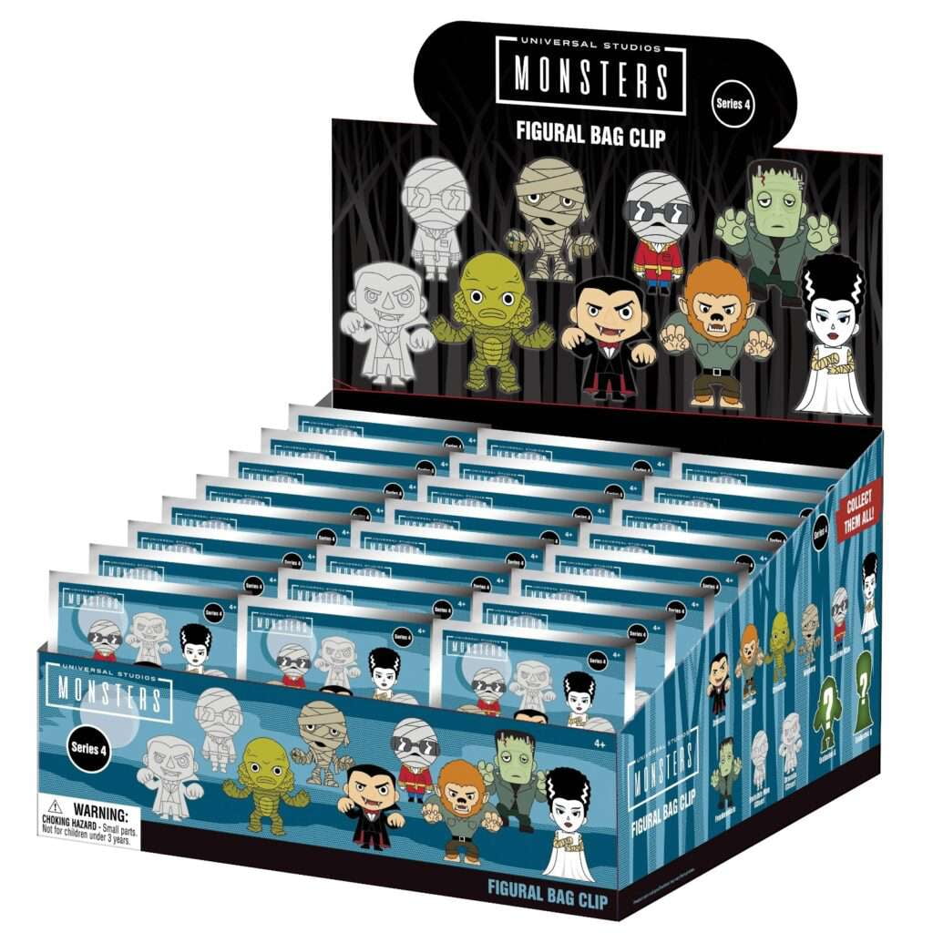 Horror 3D Figural Foam Bag Clip Universal Monsters Series 4 Mystery Box ...