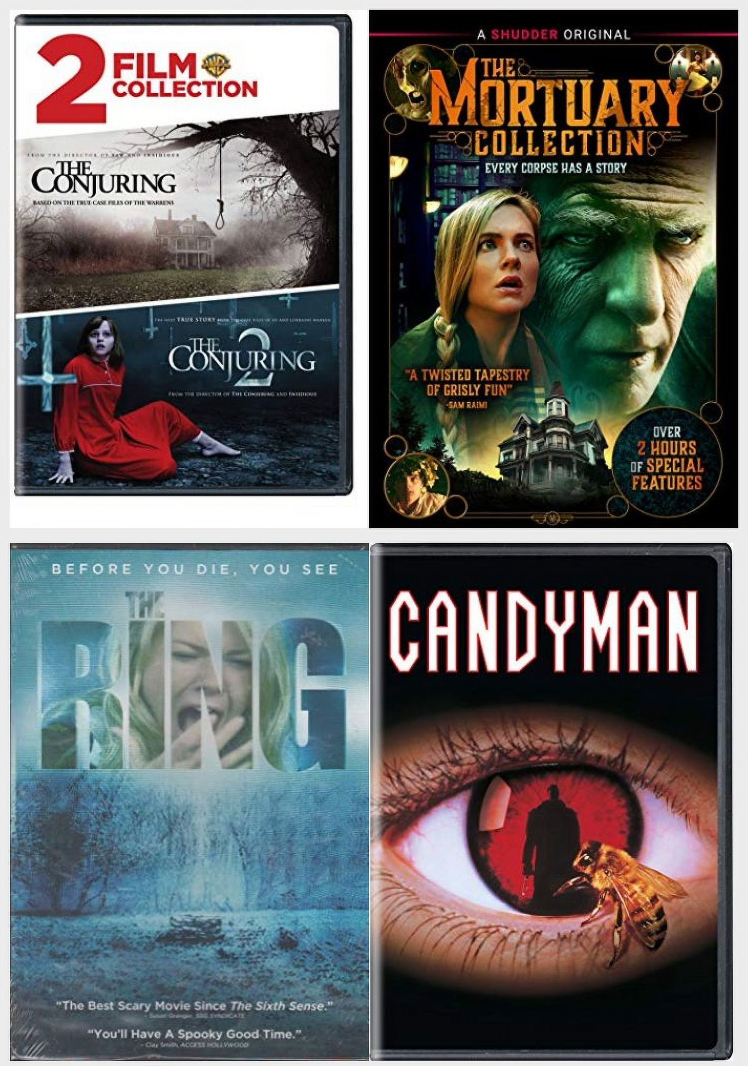 Horror 4 Pack DVD Bundle: 2 Movies: The Conjuring, The Conjuring 2, The ...