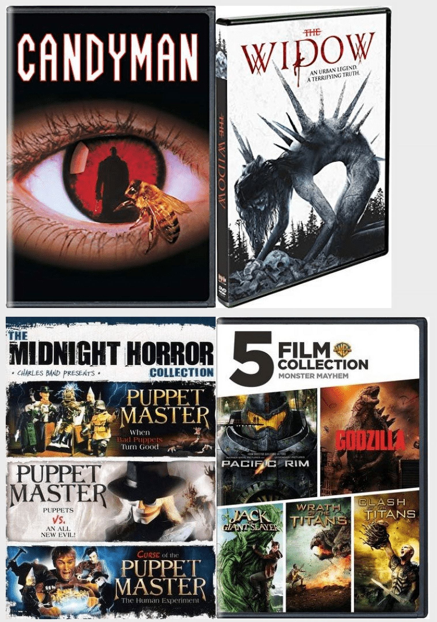 Horror 4 Pack DVD Bundle: Candyman, The Widow, Horror Collection ...