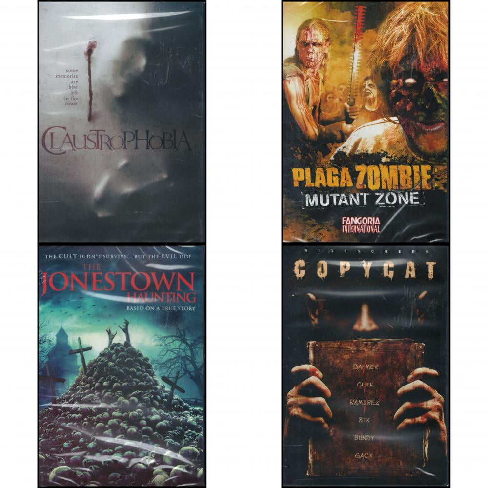 Horror 4 Pack DVD Bundle: Claustrophobia : Plaga Zombie: Mutant Zone ...