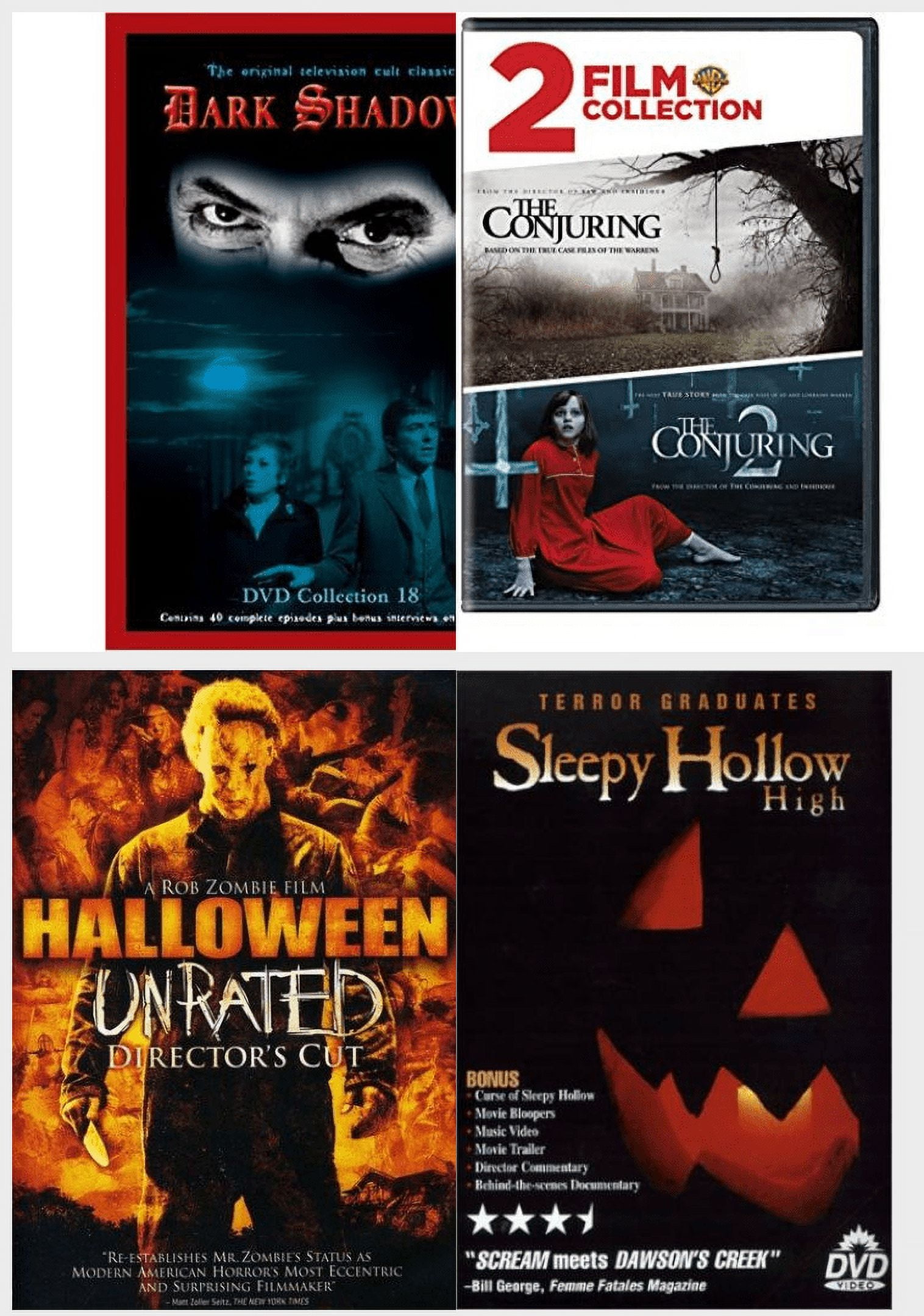 Horror 4 Pack DVD Bundle: Dark Shadows Collection 18, 2 Movies: The ...