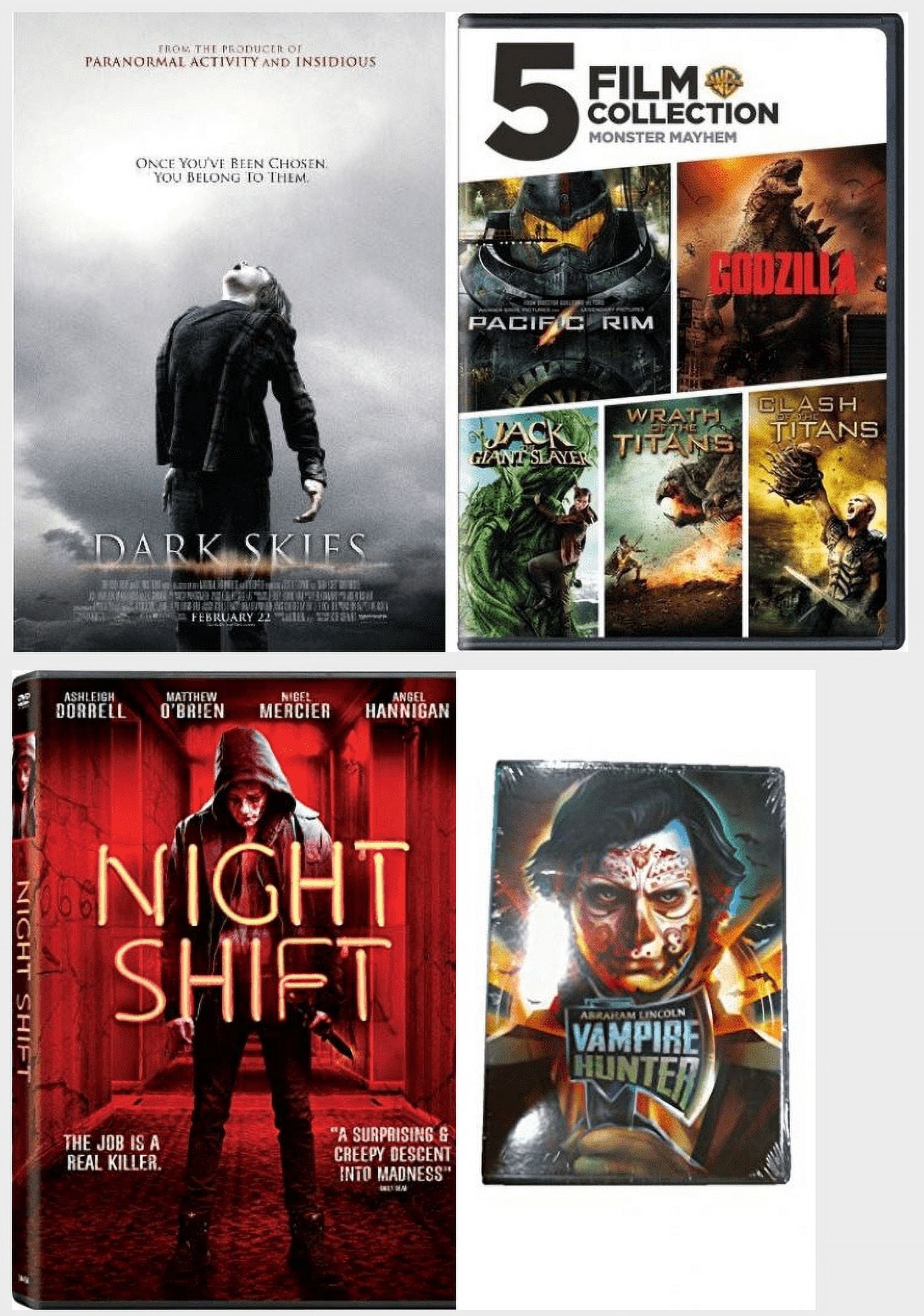 Horror 4 Pack DVD Bundle: Dark Skies, 5 Movies: Monster Mayhem ...