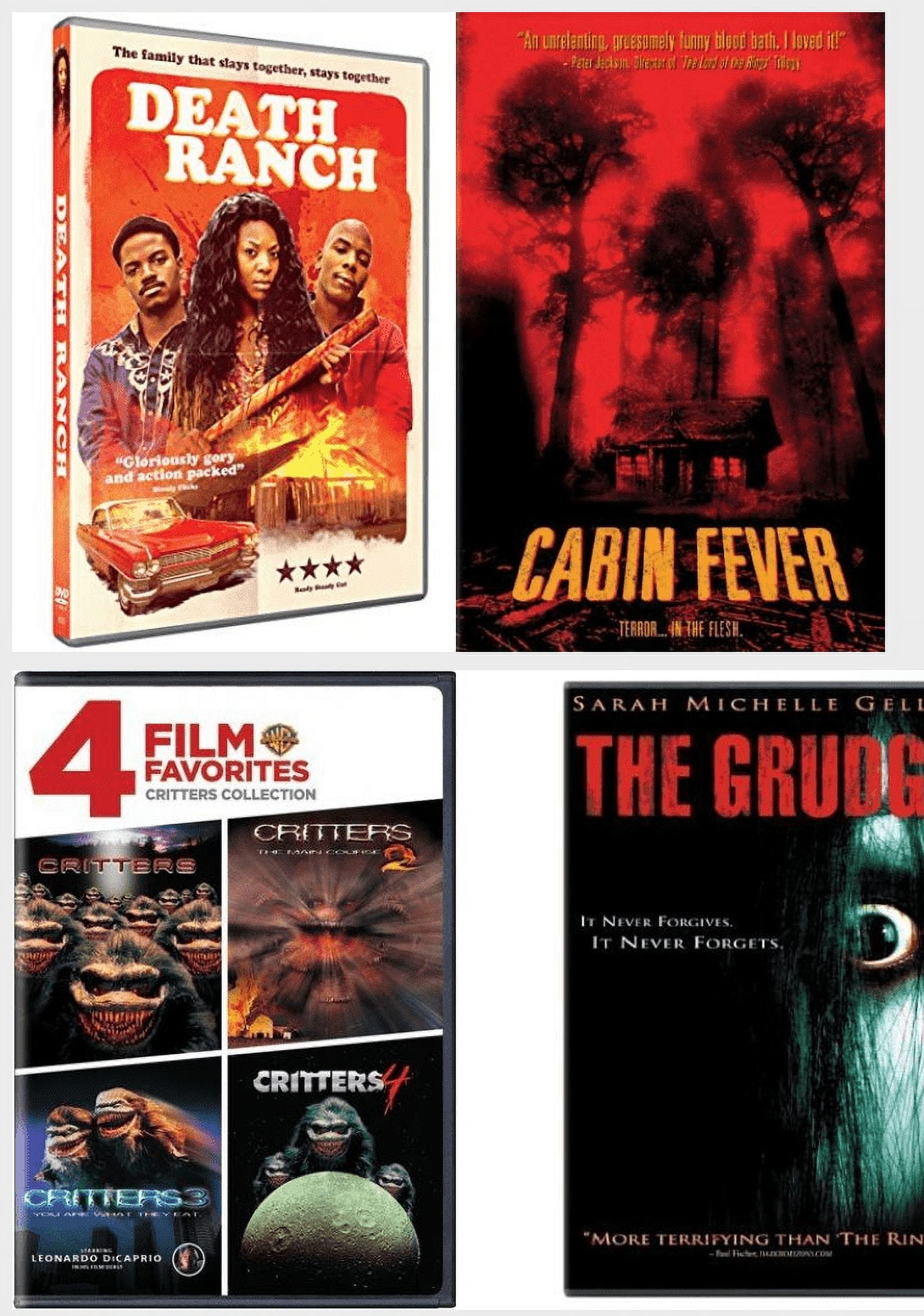 Horror 4 Pack DVD Bundle: Death Ranch, Cabin Fever, 4 Movies: Critters ...