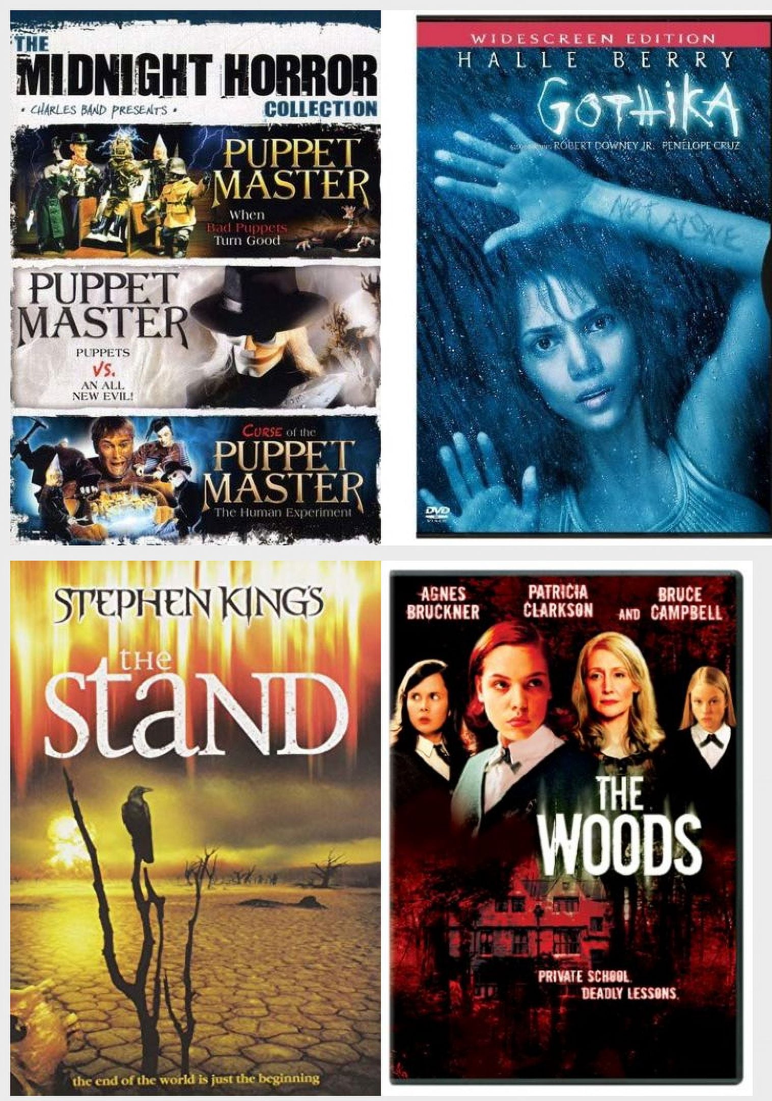 Horror 4 Pack DVD Bundle: Horror Collection: Puppet Master V.2, Gothika ...
