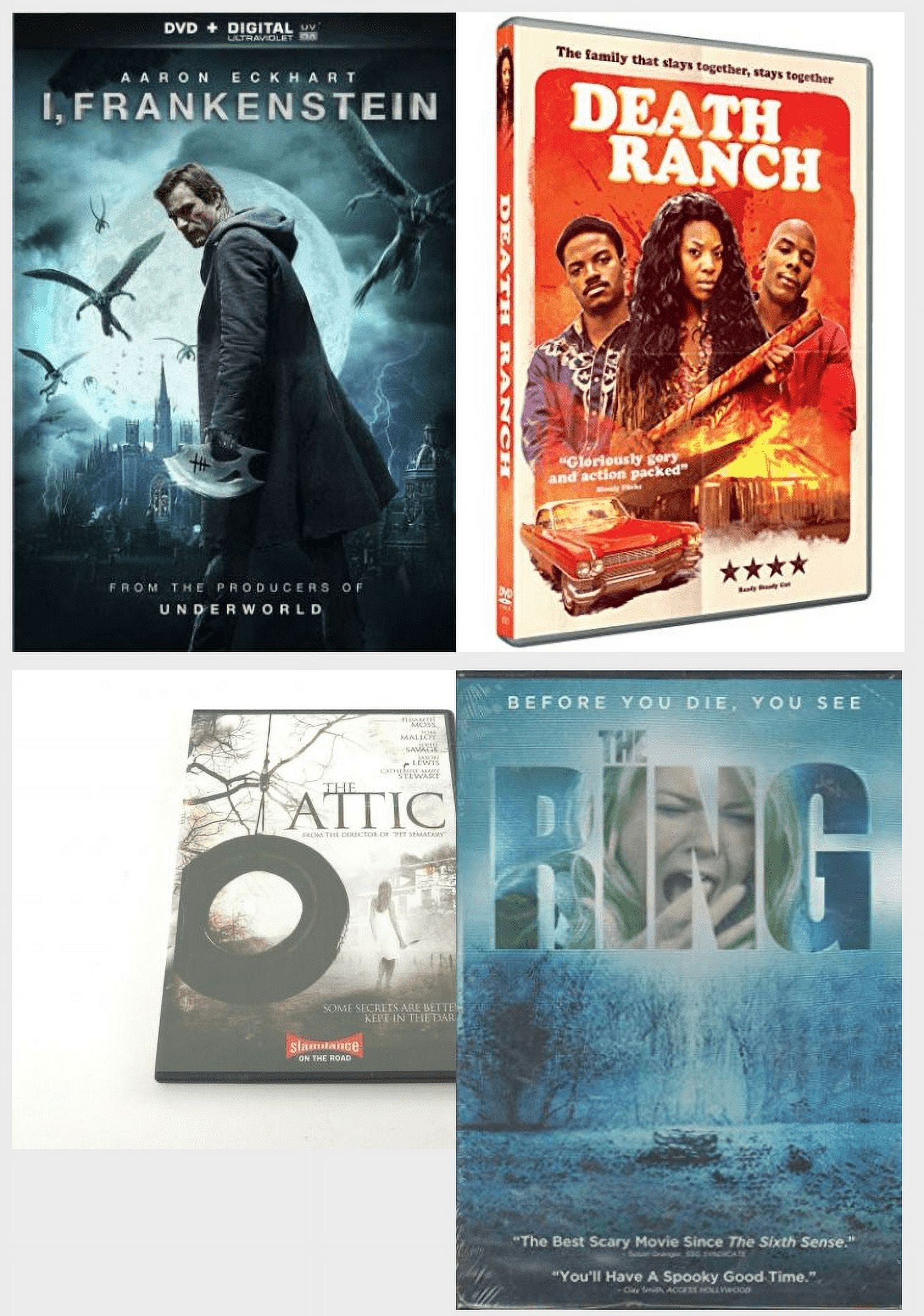 Horror 4 Pack DVD Bundle: I, Frankenstein, Death Ranch, The Attic, The ...
