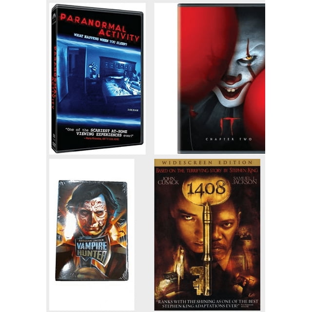 Horror 4 Pack DVD Bundle: Paranormal Activity, It Chapter Two, Abraham ...