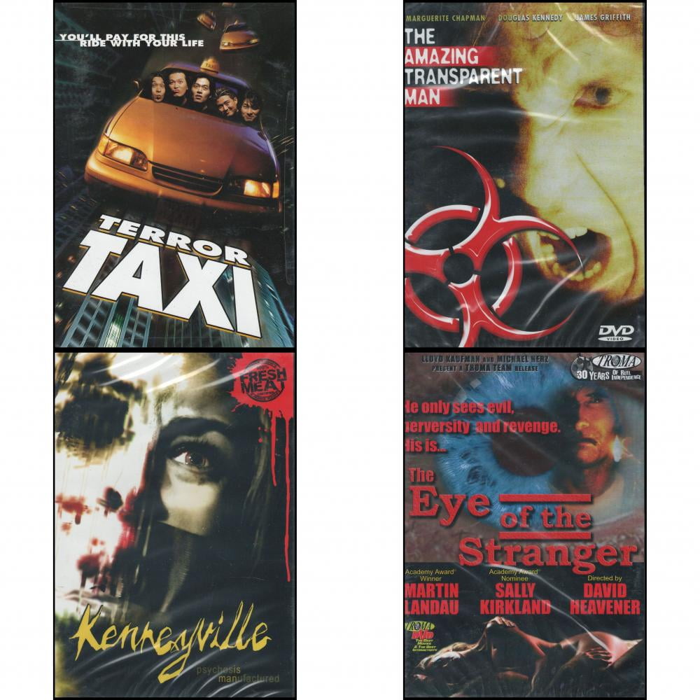 Horror 4 Pack DVD Bundle: Terror Taxi : The Amazing Transparent Man ...