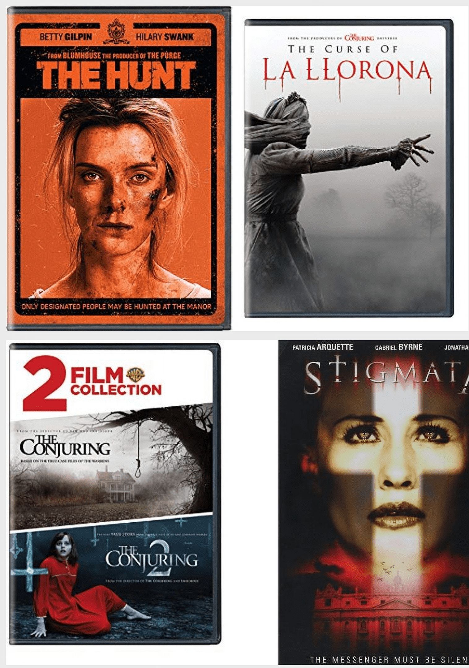 Horror 4 Pack DVD Bundle: The Hunt, The Curse of La Llorona, 2 Movies ...