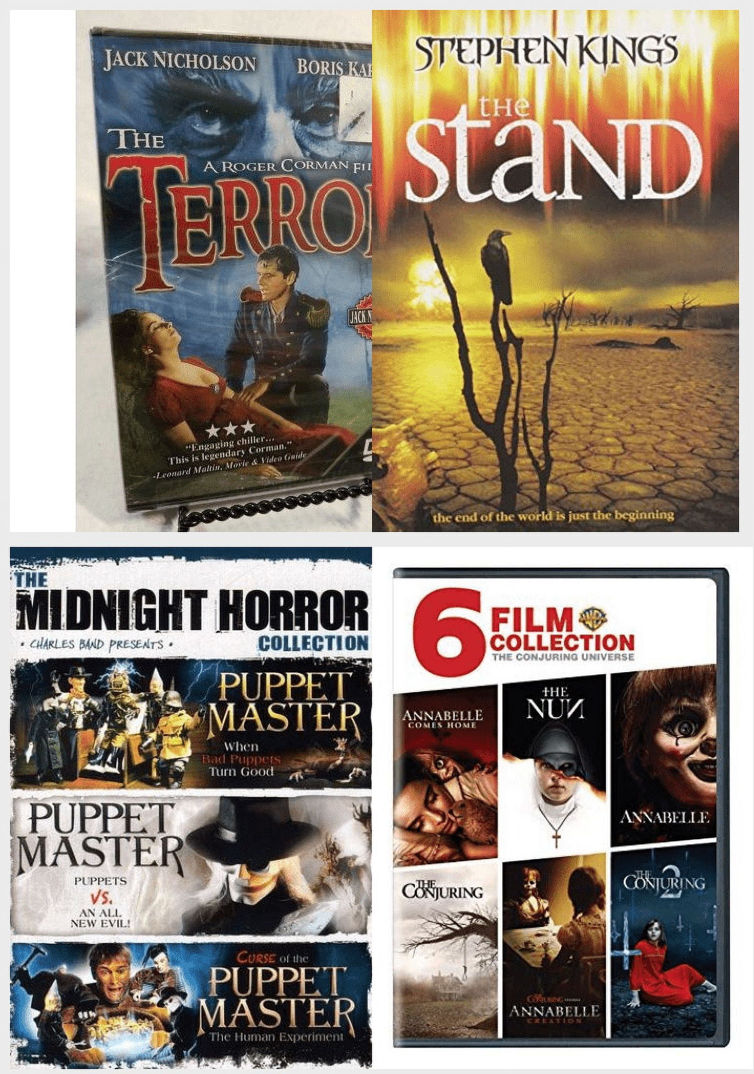 Horror 4 Pack DVD Bundle: The Terror, Stephen King's The Stand, Horror ...