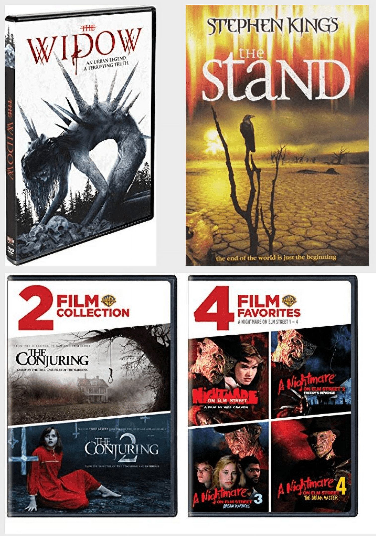 Horror 4 Pack DVD Bundle: The Widow, Stephen King's The Stand, 2 Movies ...