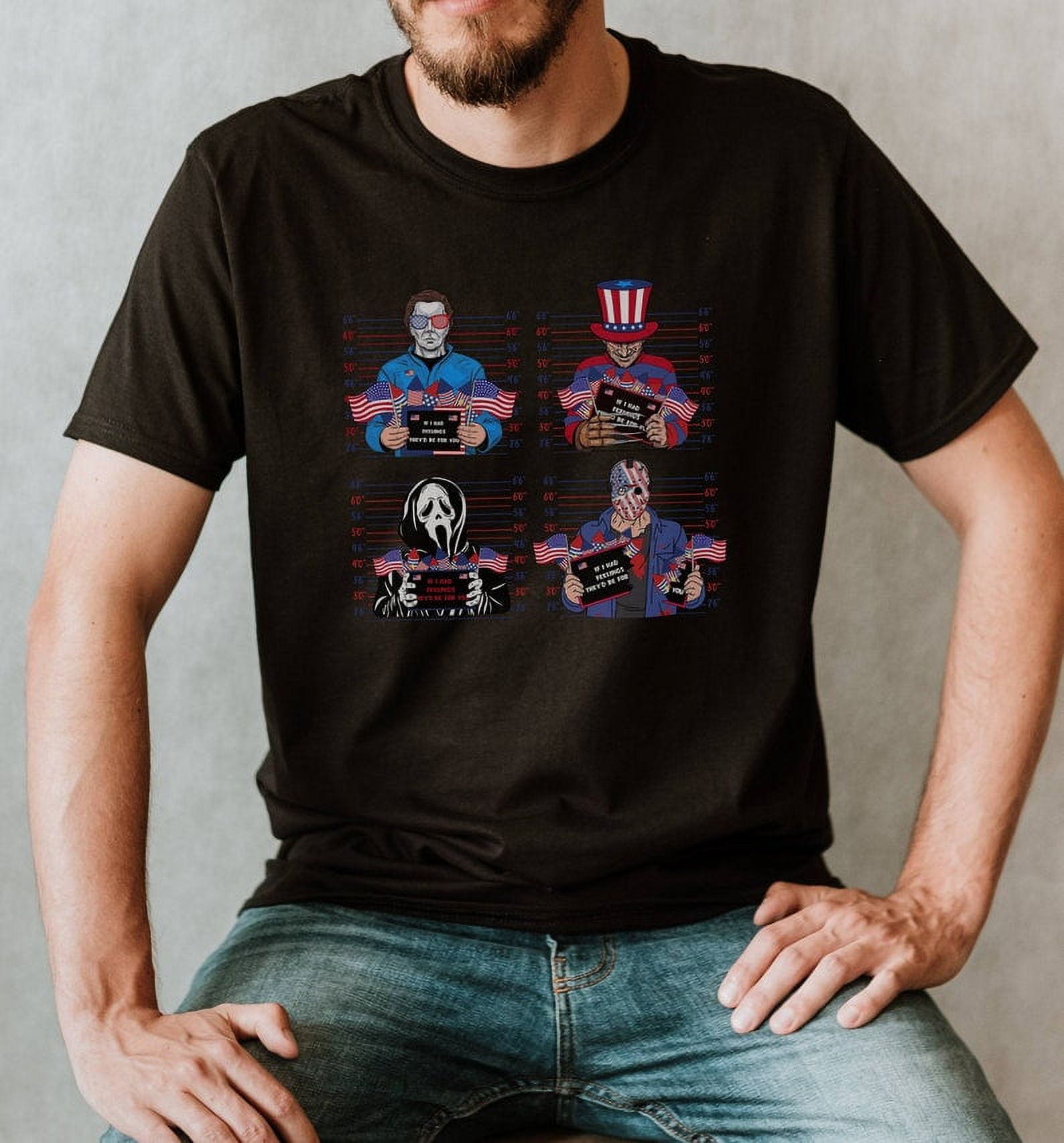 Horror 4th of July Shirt, Fourth of July Shirt, Horror Movie Shirt ...