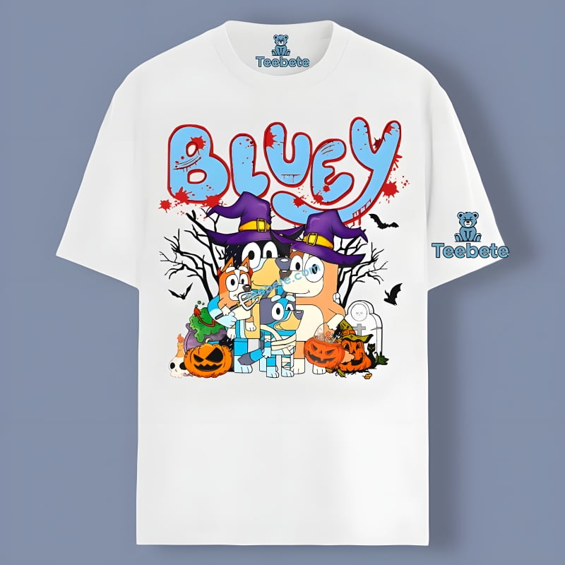 Horror Bluey Blood Halloween Town Shirt Idea - Walmart.com