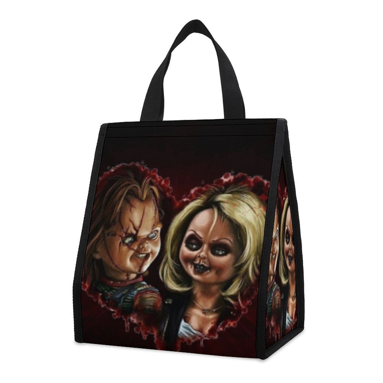 Horror Bride Of Chucky Folding Insulated Lunch Bag Portable Lunchbag ...