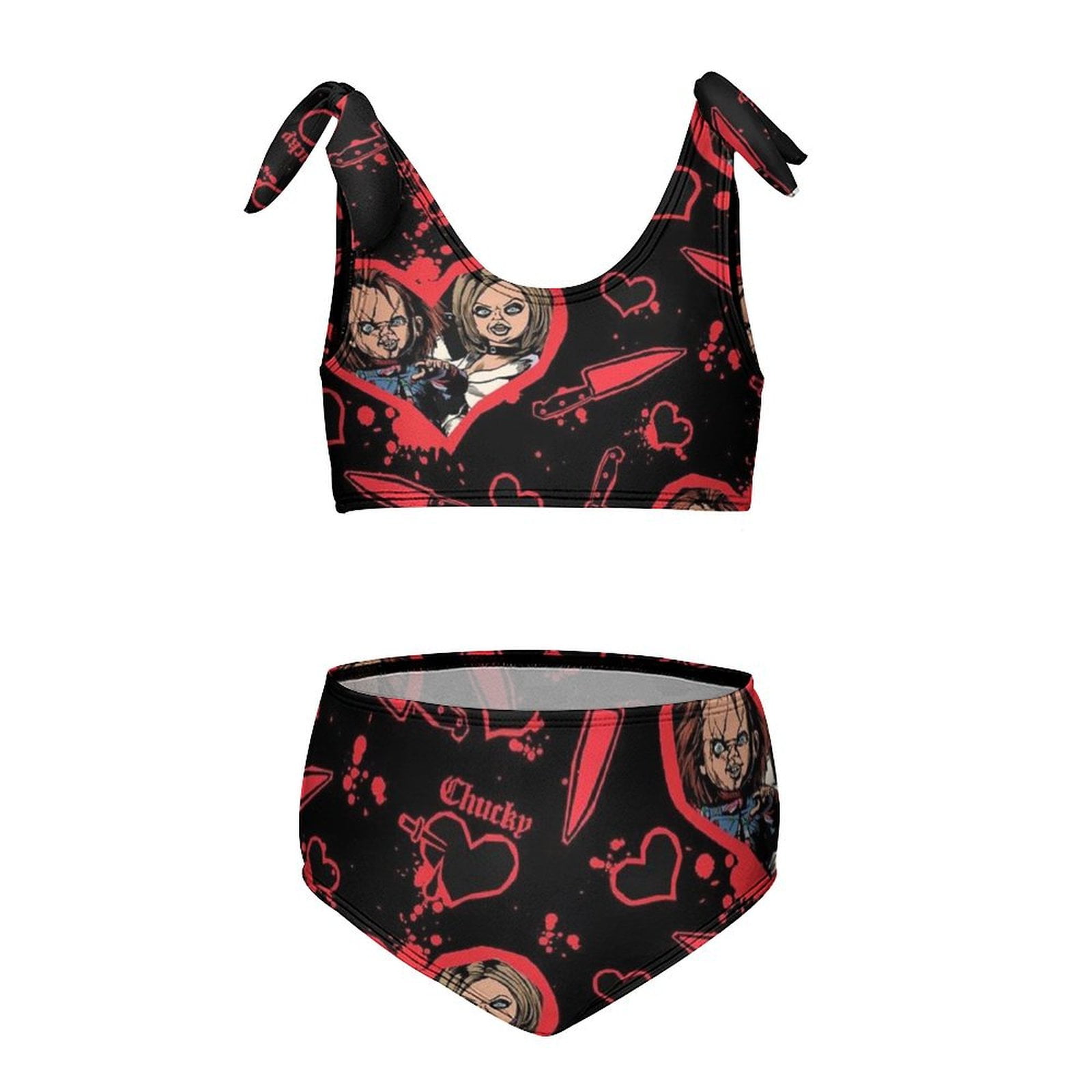 Horror Bride Of Chucky Kid's Swimwear Two Piece Swimsuit Summer Beach ...