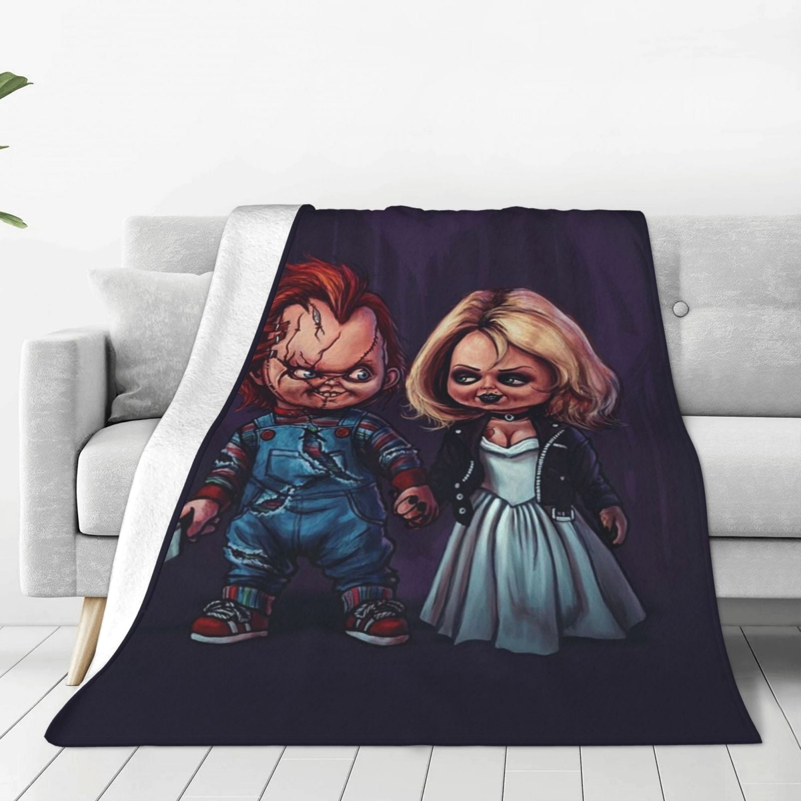Horror Character Chucky Throw Blanket Couch Bed Sofa Soft Lightweight ...