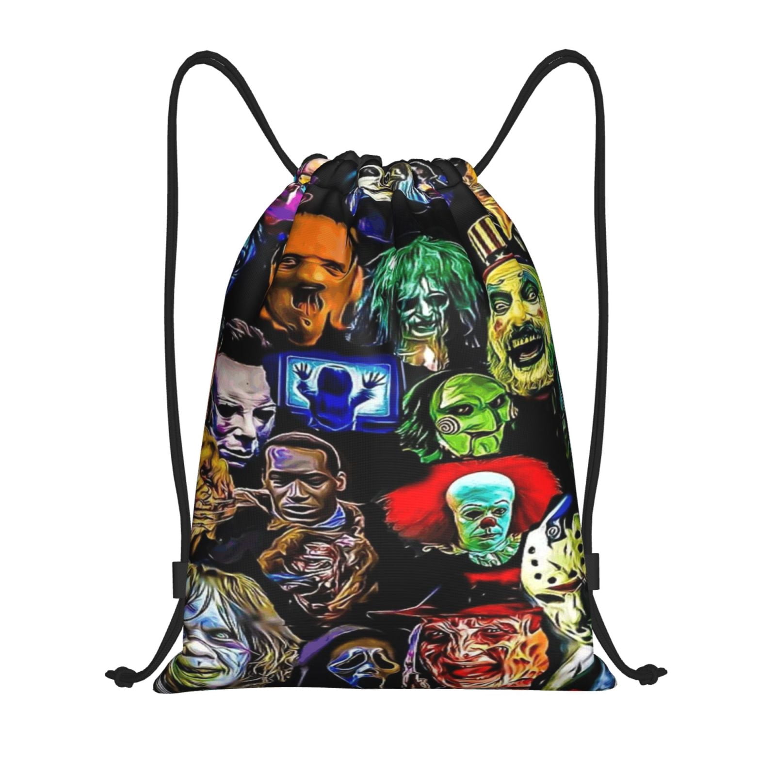 Horror Character Movie Drawstring Bags Large Capacity Shopping Bag ...