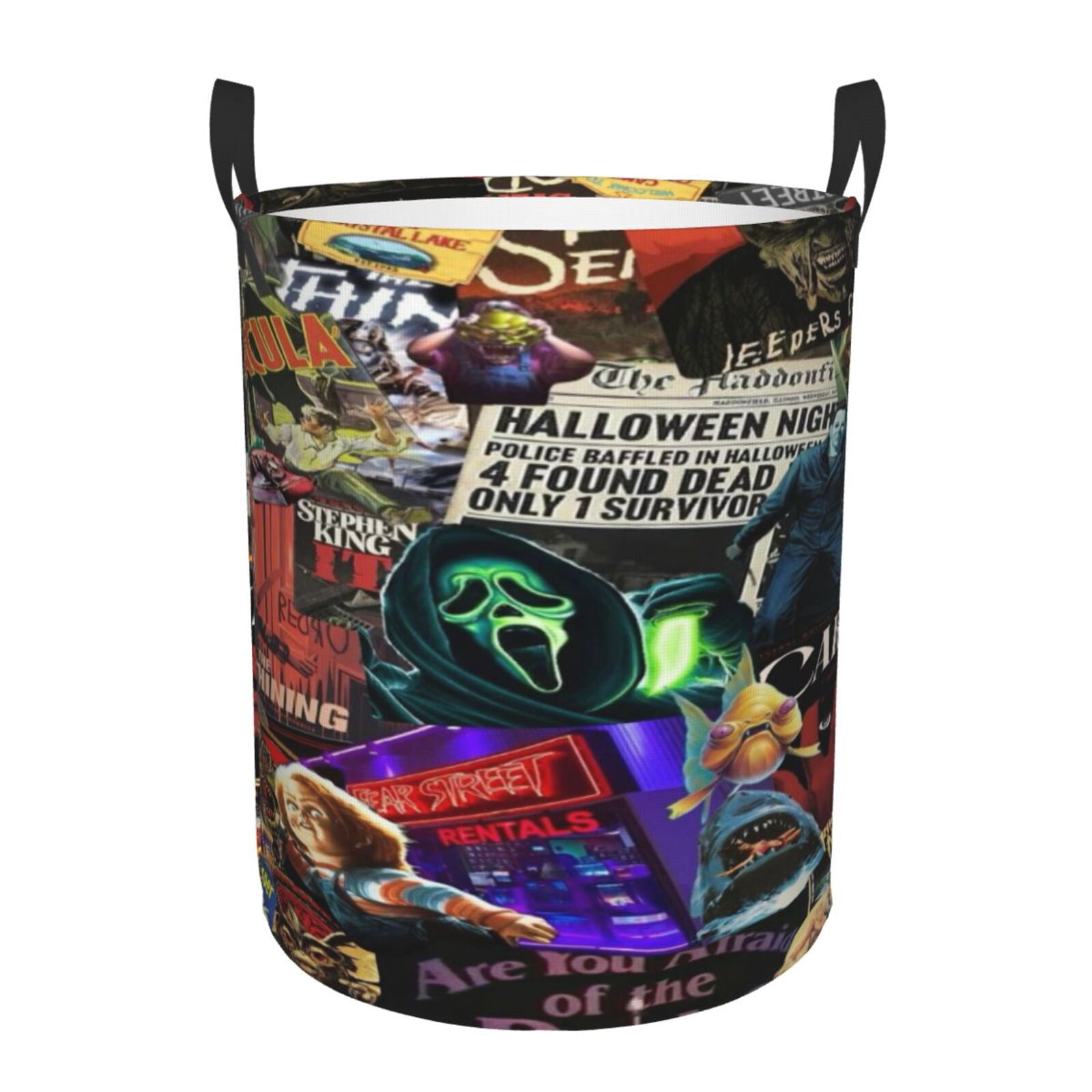 Horror Character Movie Laundry Basket with Handle Waterproof Fabric ...