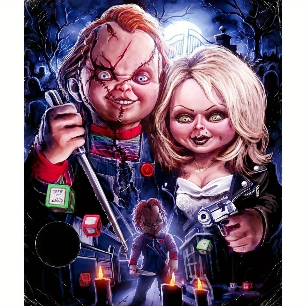 Horror Characters 5D Diamond Painting Tools for Adults DIY Diamond Art ...