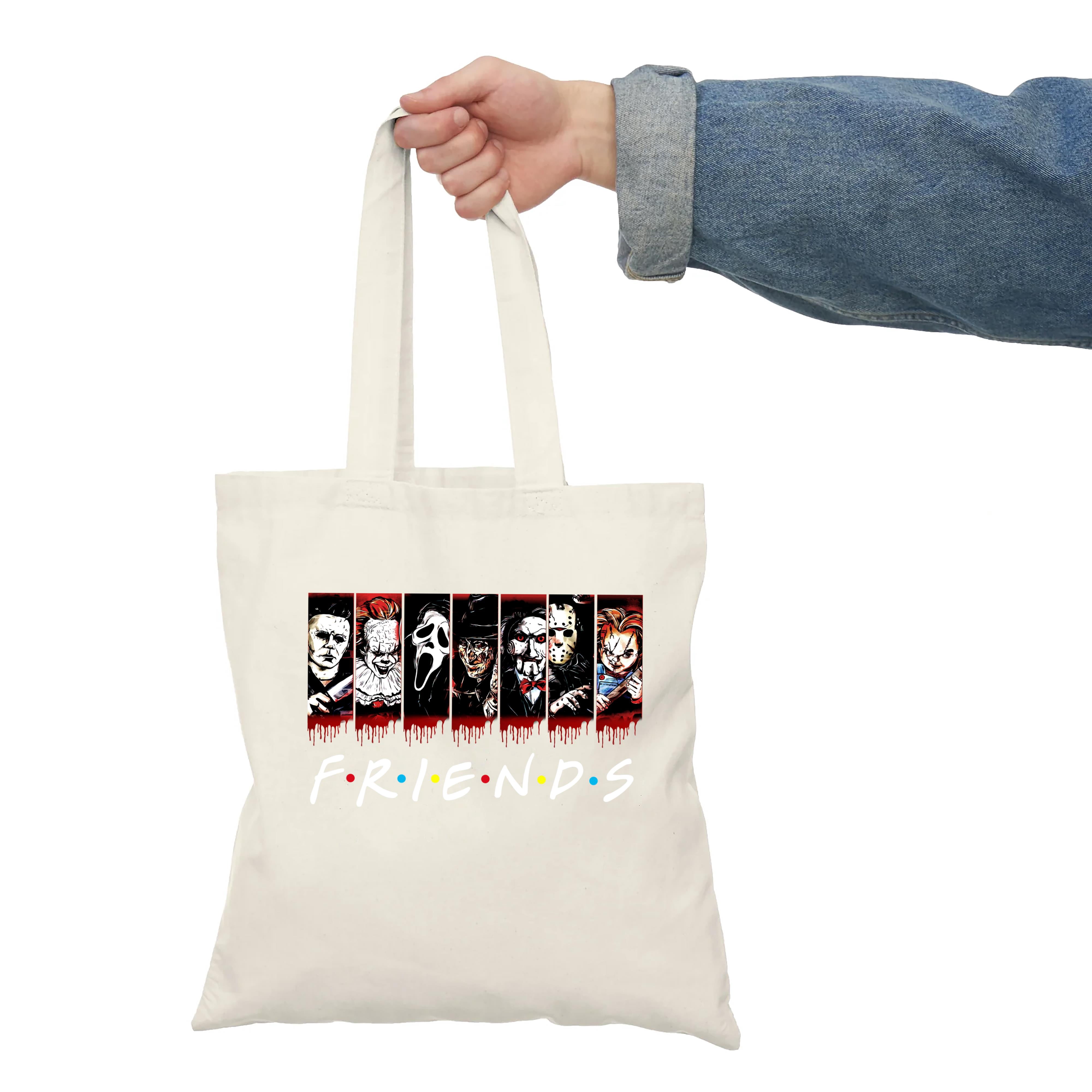 Horror Characters Friends Mashup Retro Slasher Fan Freddy Jason ToTe ...