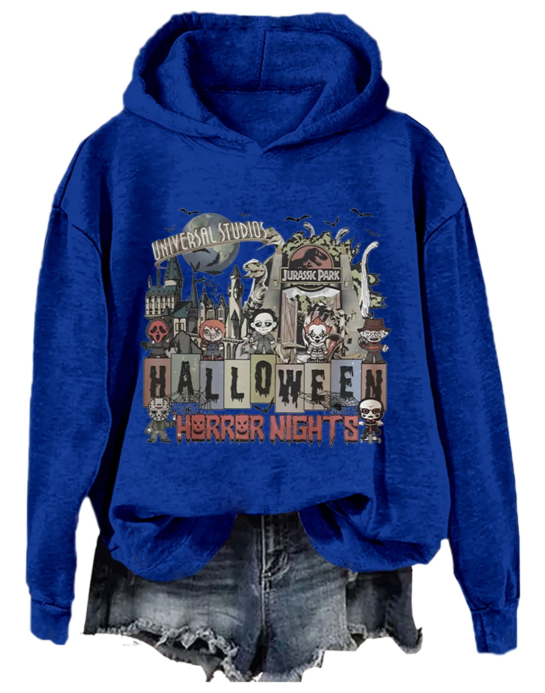 Horror Characters Halloween Hoodie, Halloween Horror Nights Universal ...