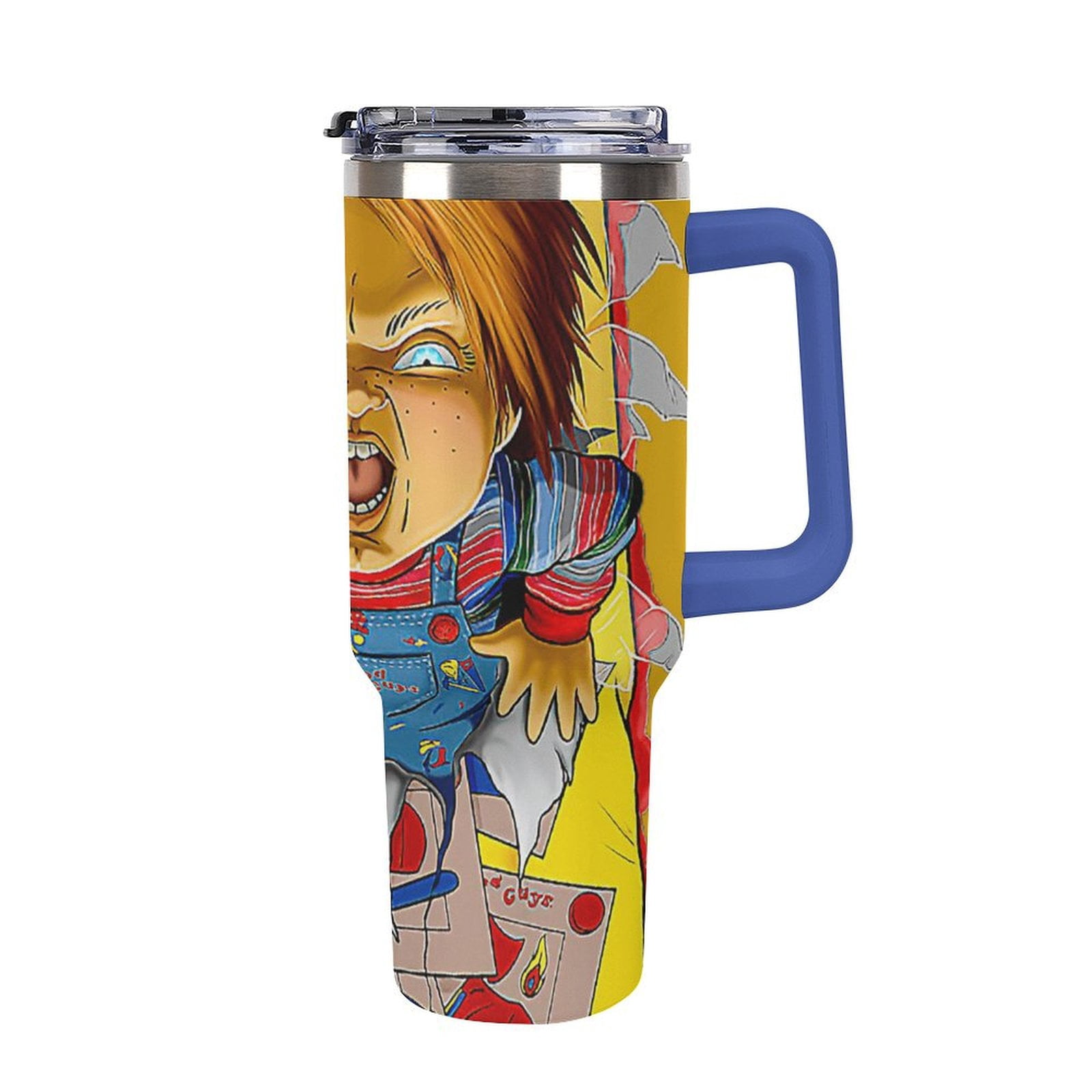 Horror Chucky 40oz Water Bottle Fits in Cup Holder Stainless Steel ...