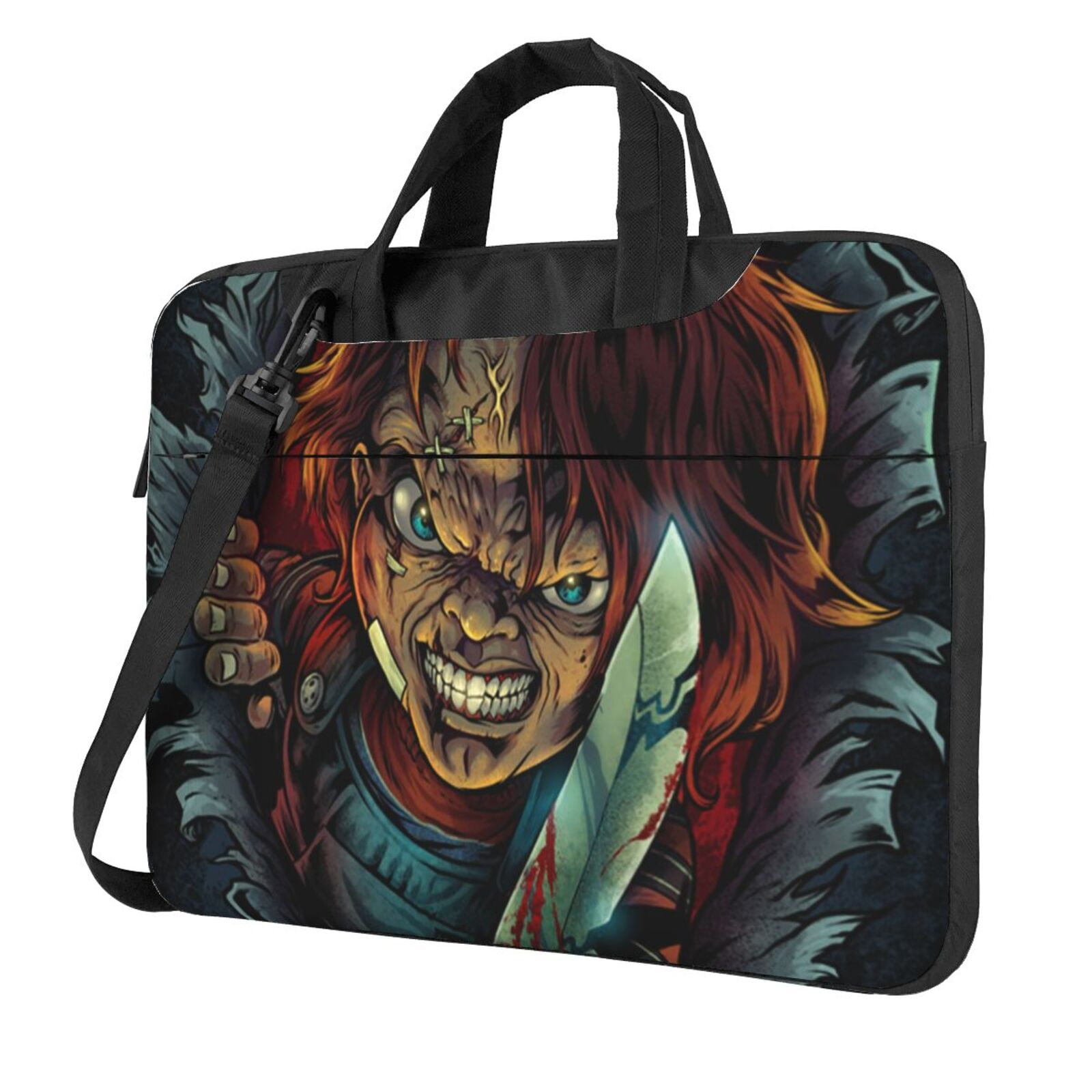 Horror Chucky Blood Laptop Bag Portable Shoulder Laptop Case Sleeve ...